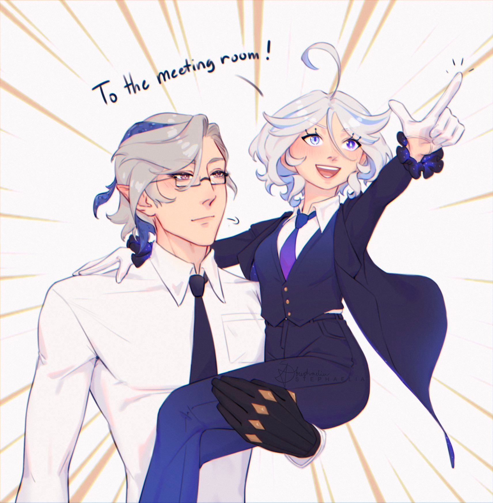 Neuvillette and his energetic boss (?) :D Genshin Impact | HoYoLAB