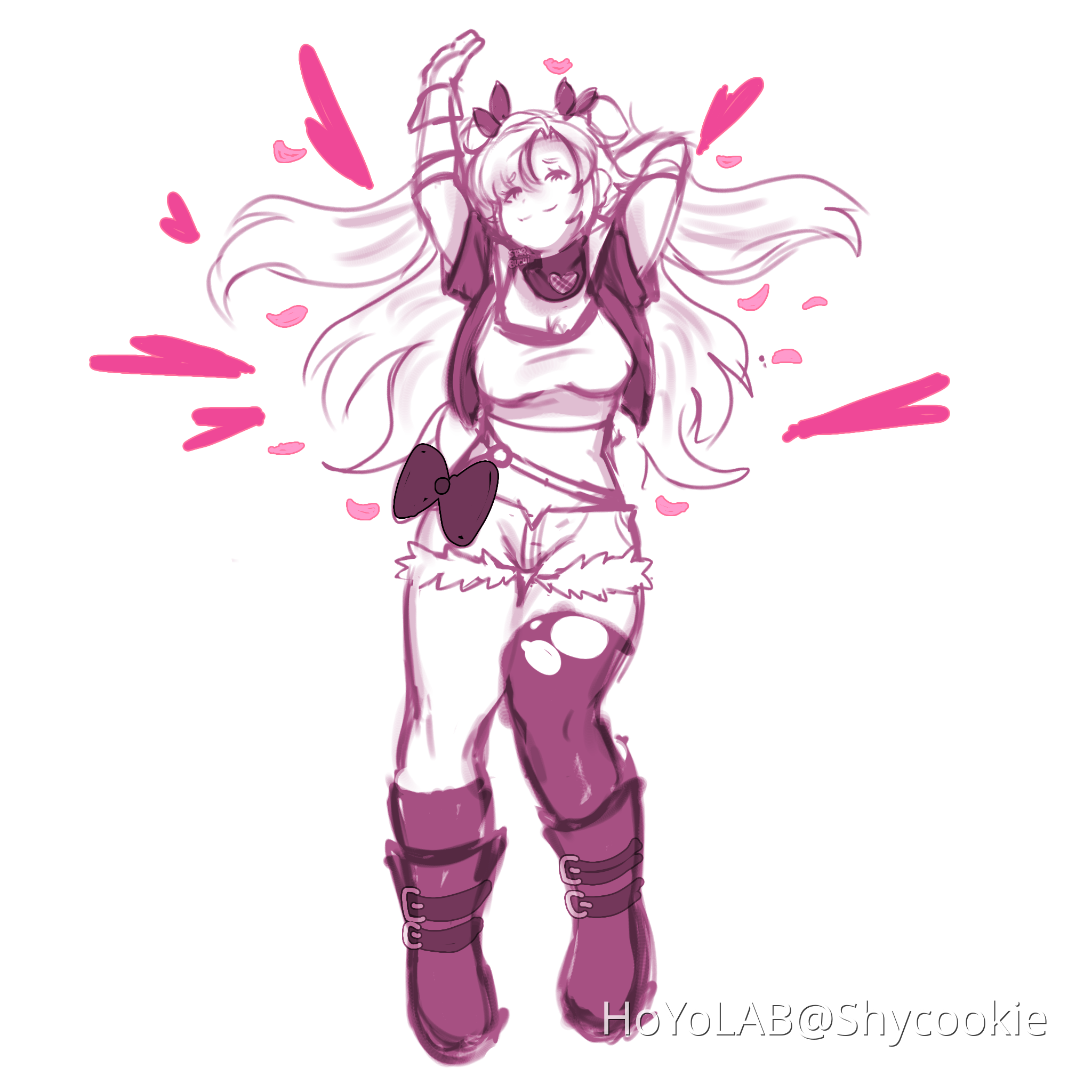 Nicole warmup sketch Zenless Zone Zero | HoYoLAB