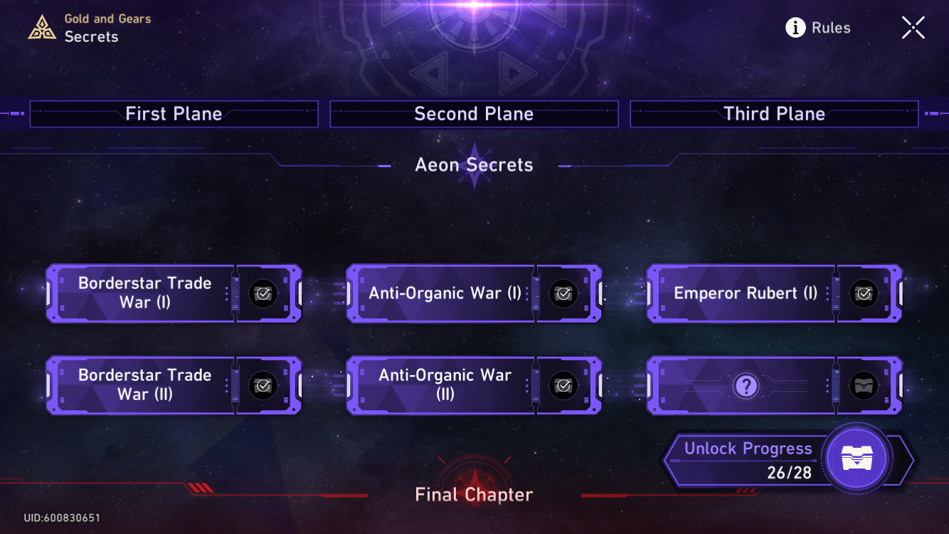 Final Gold and Gears Aeon Secret Honkai: Star Rail | HoYoLAB