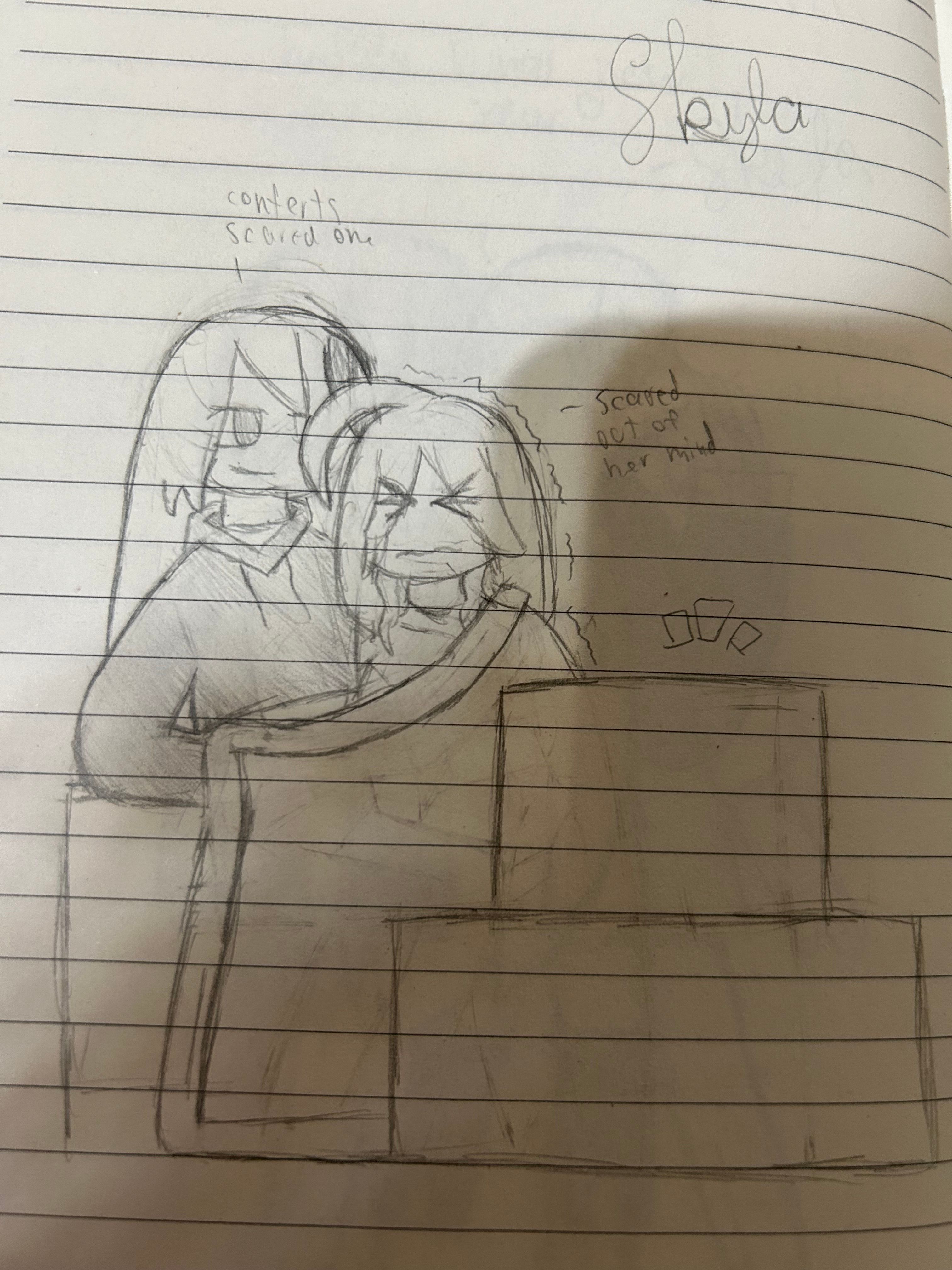 Furina and Arle watching horror Genshin Impact | HoYoLAB