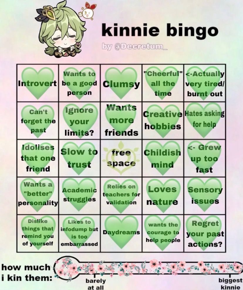 Kinnie Bingo! Genshin Impact | HoYoLAB