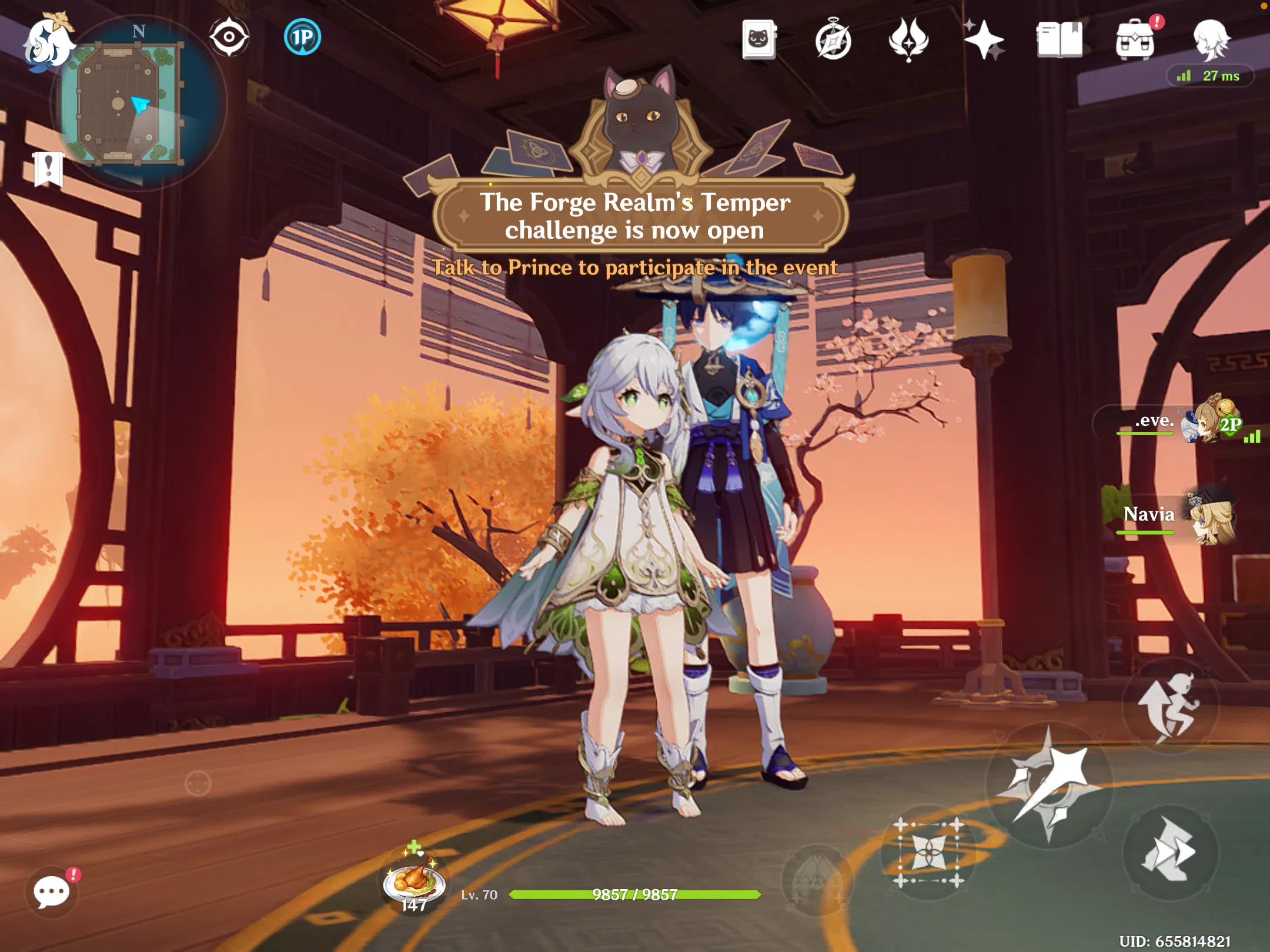 I got his card (so cool) anyway my team on tcg is Raiden, Kazuha, Scara ...