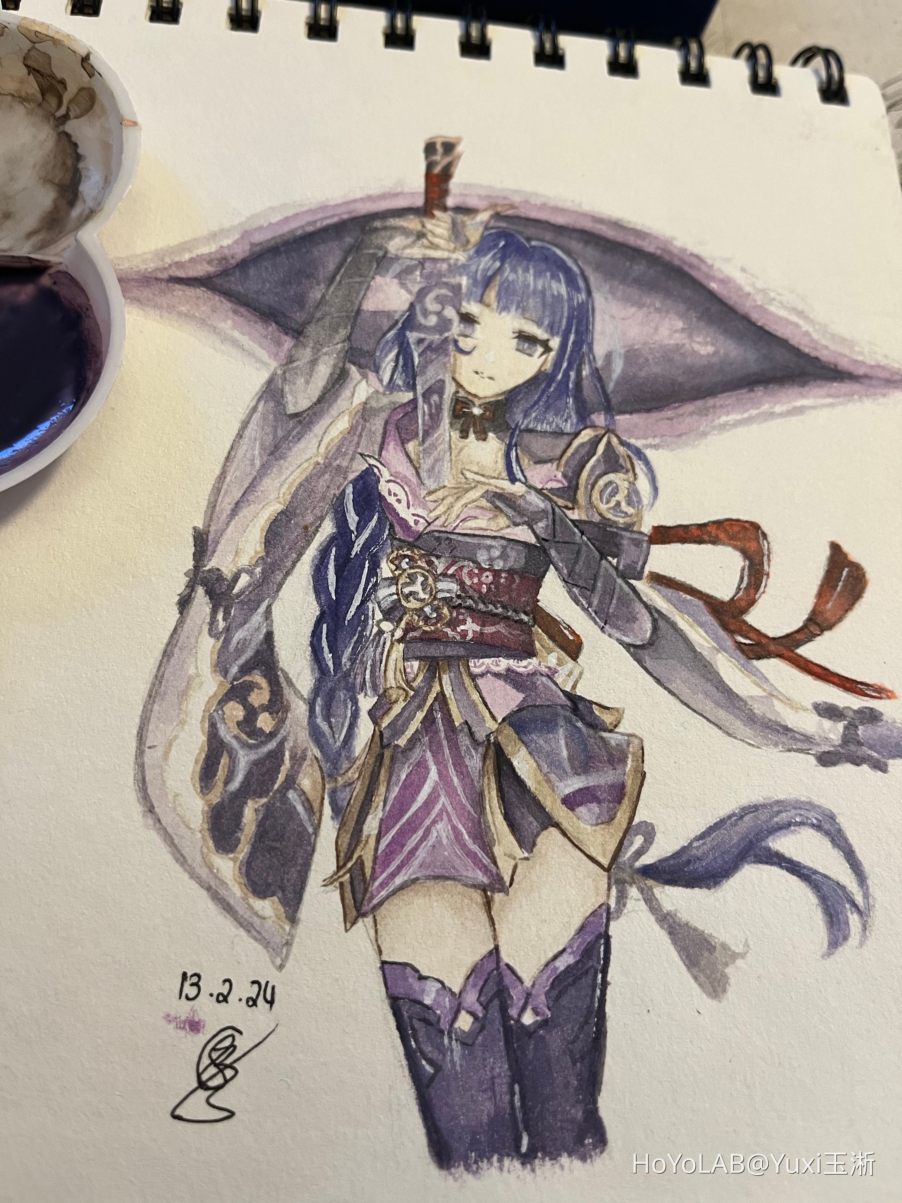 Raiden Shogun Fan art 💜⚡️ Genshin Impact | HoYoLAB