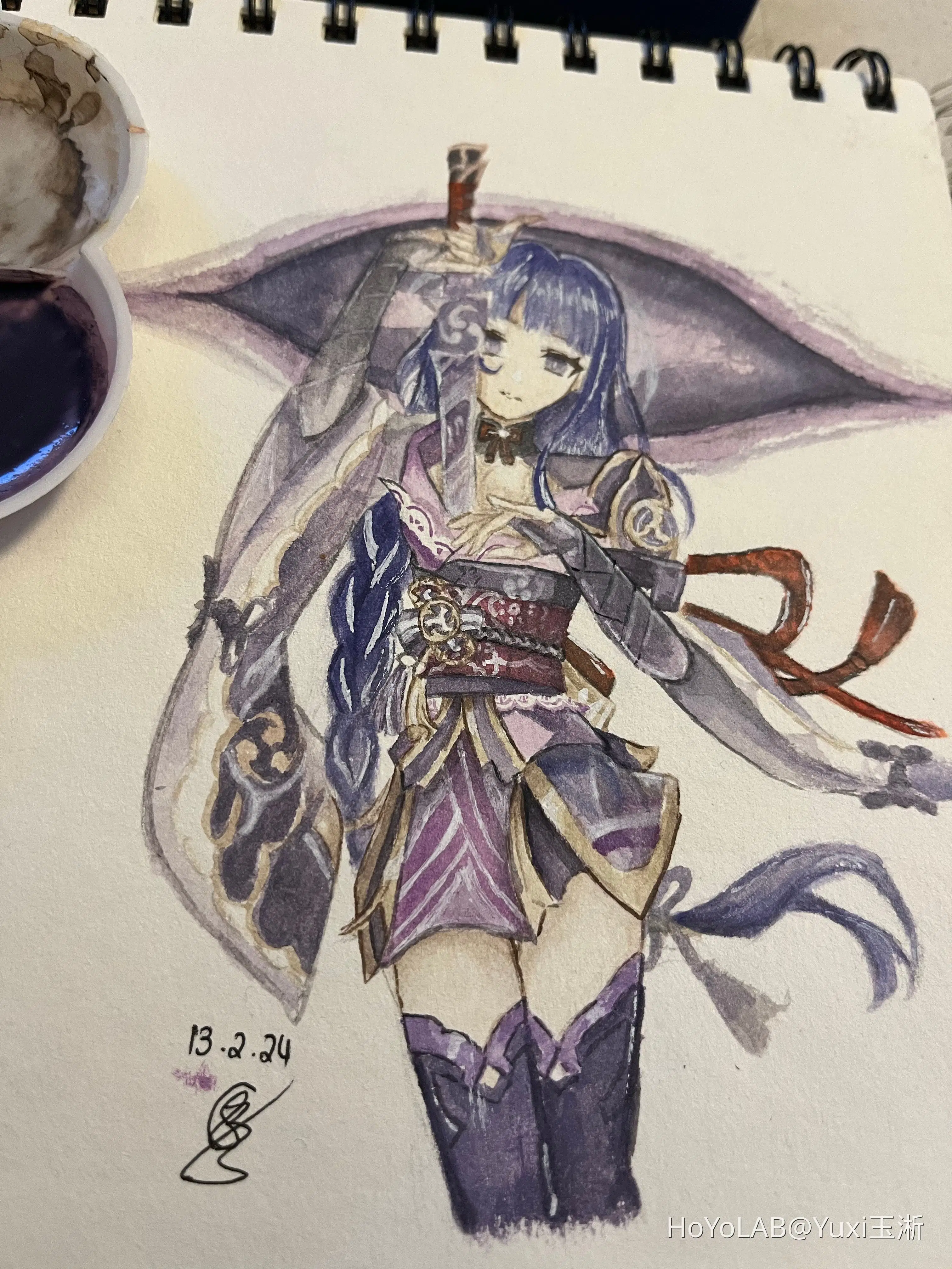 Raiden Shogun Fan art 💜⚡️ Genshin Impact | HoYoLAB