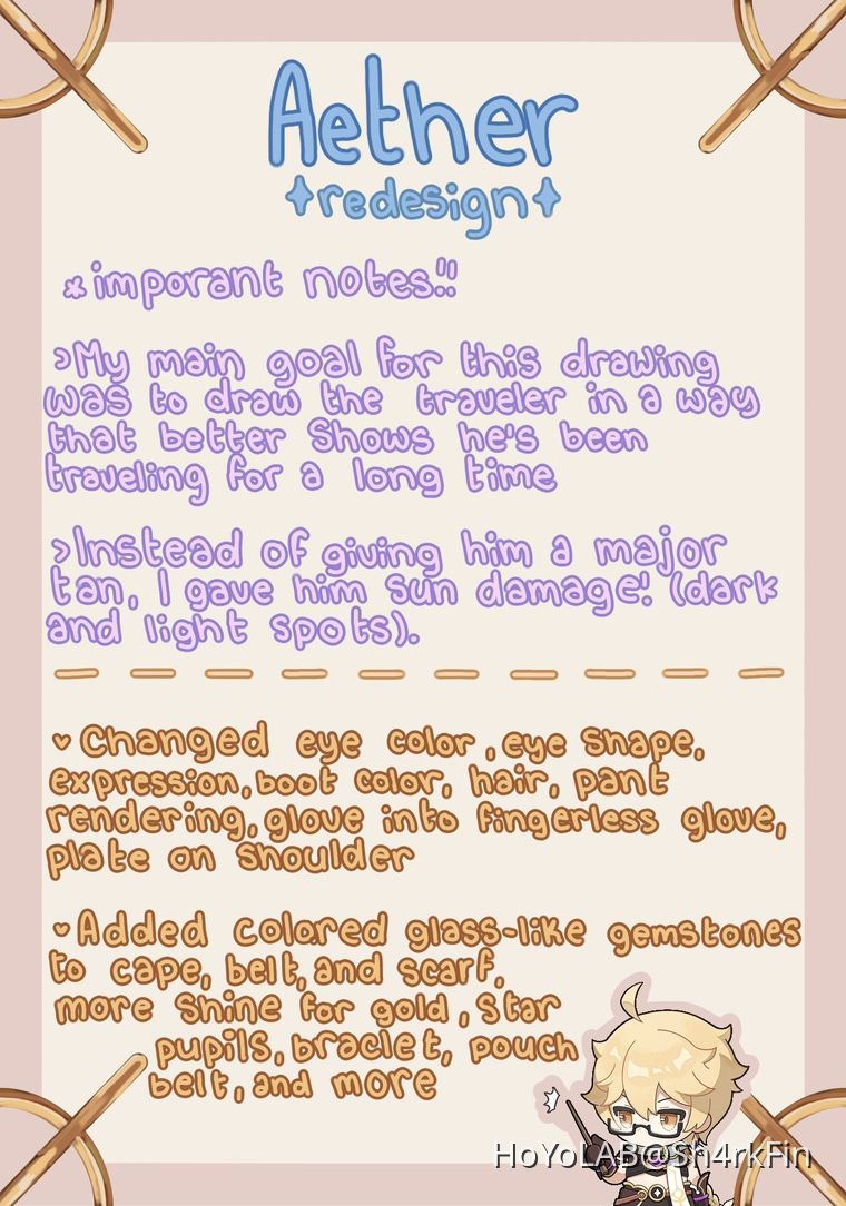 Aether redesign! Genshin Impact | HoYoLAB