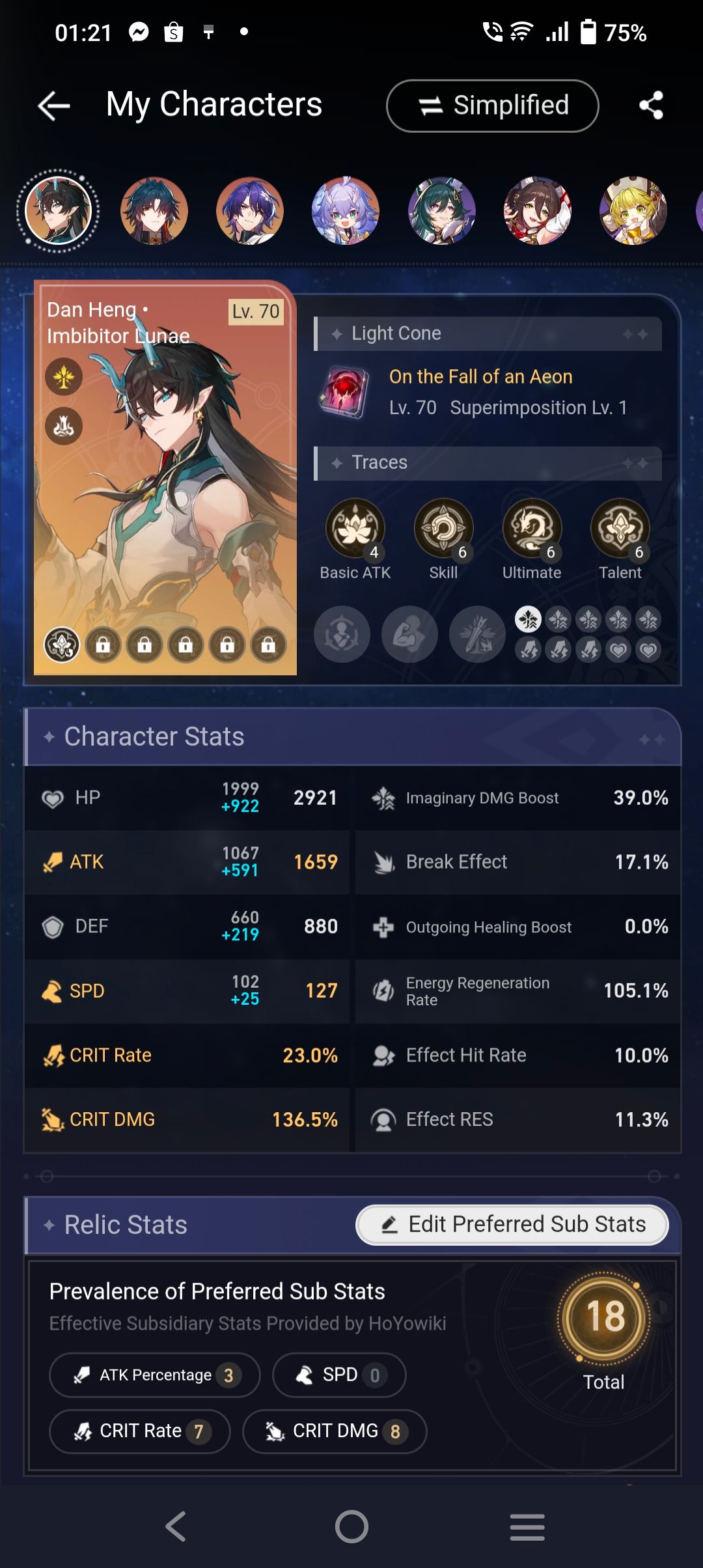 My characterbuild for the#Characterbuild HSR event! Honkai: Star Rail ...