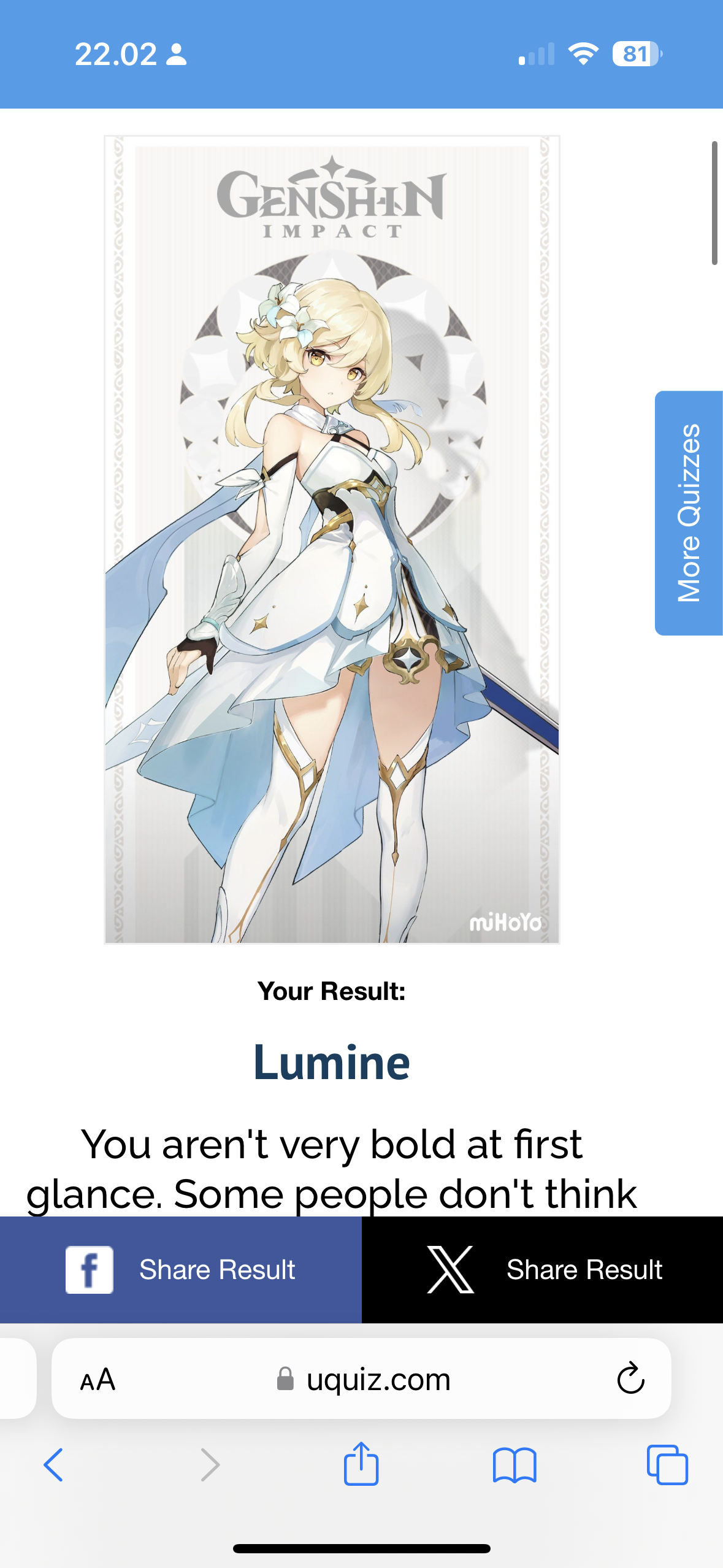 Did y’all take the character kin test yet? Genshin Impact | HoYoLAB