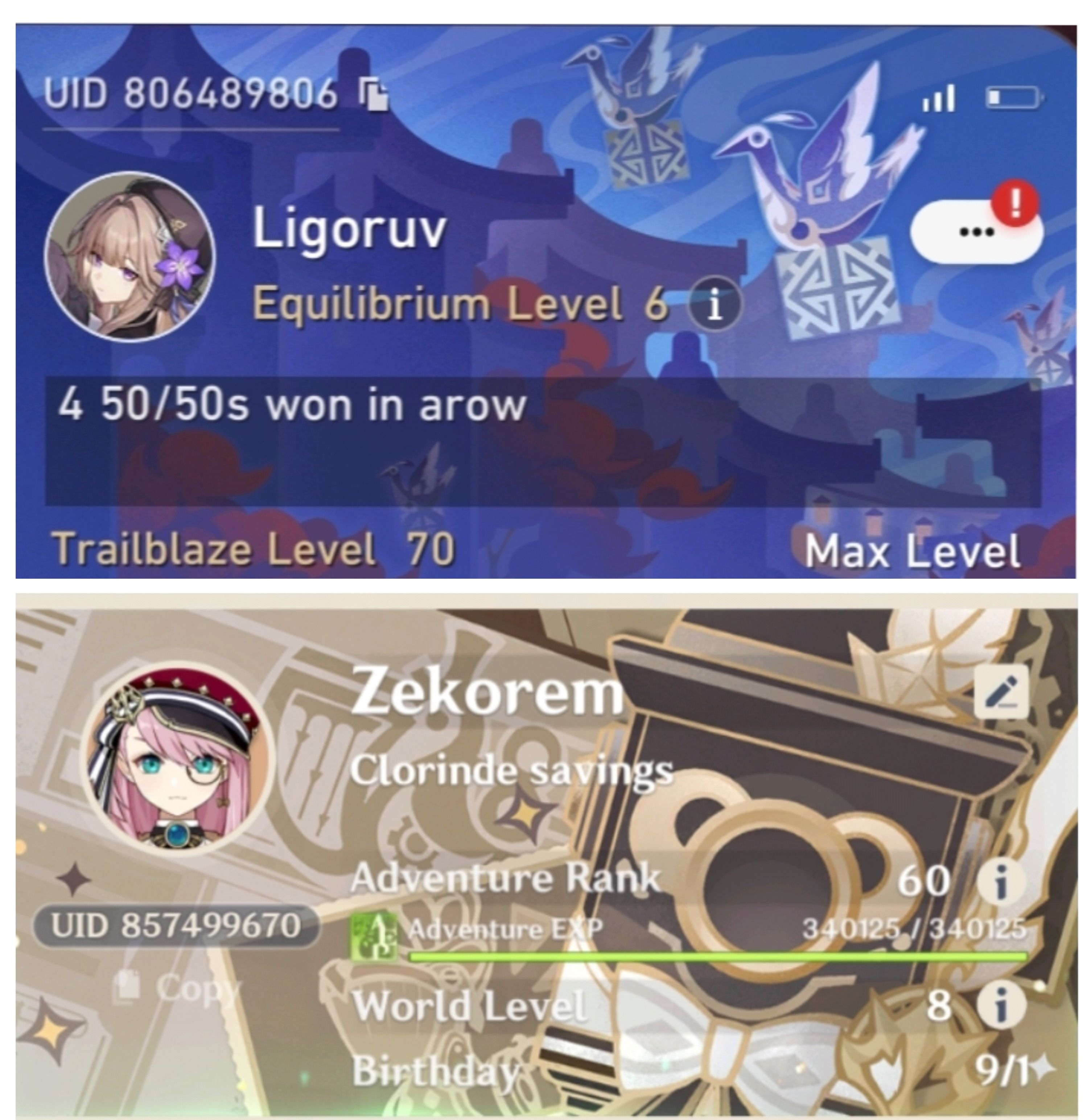 Finally reached highest lvl in these games Genshin Impact | HoYoLAB