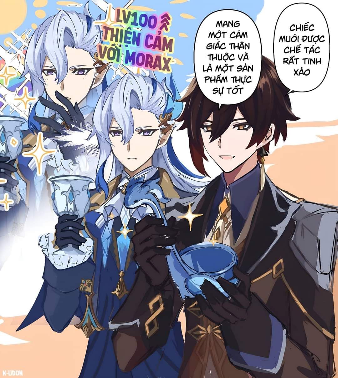 Neuvillette và Zhongli Genshin Impact | HoYoLAB