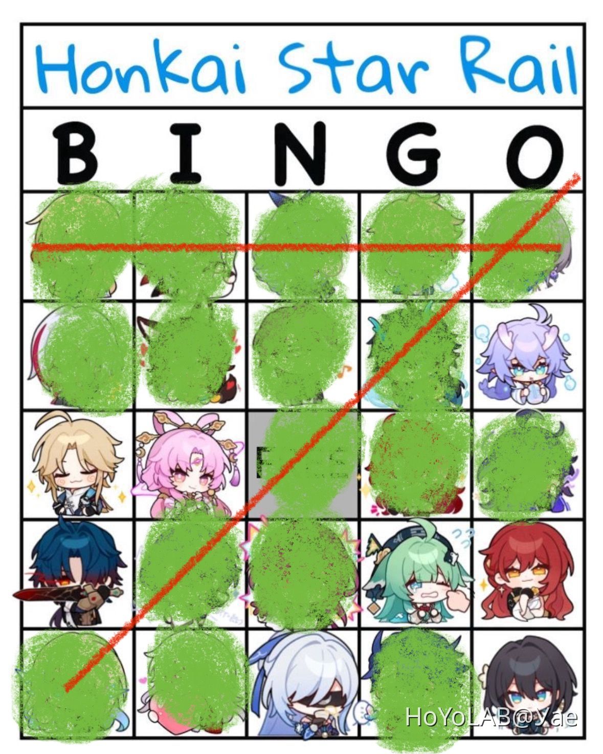 HSR character bingo Honkai: Star Rail | HoYoLAB