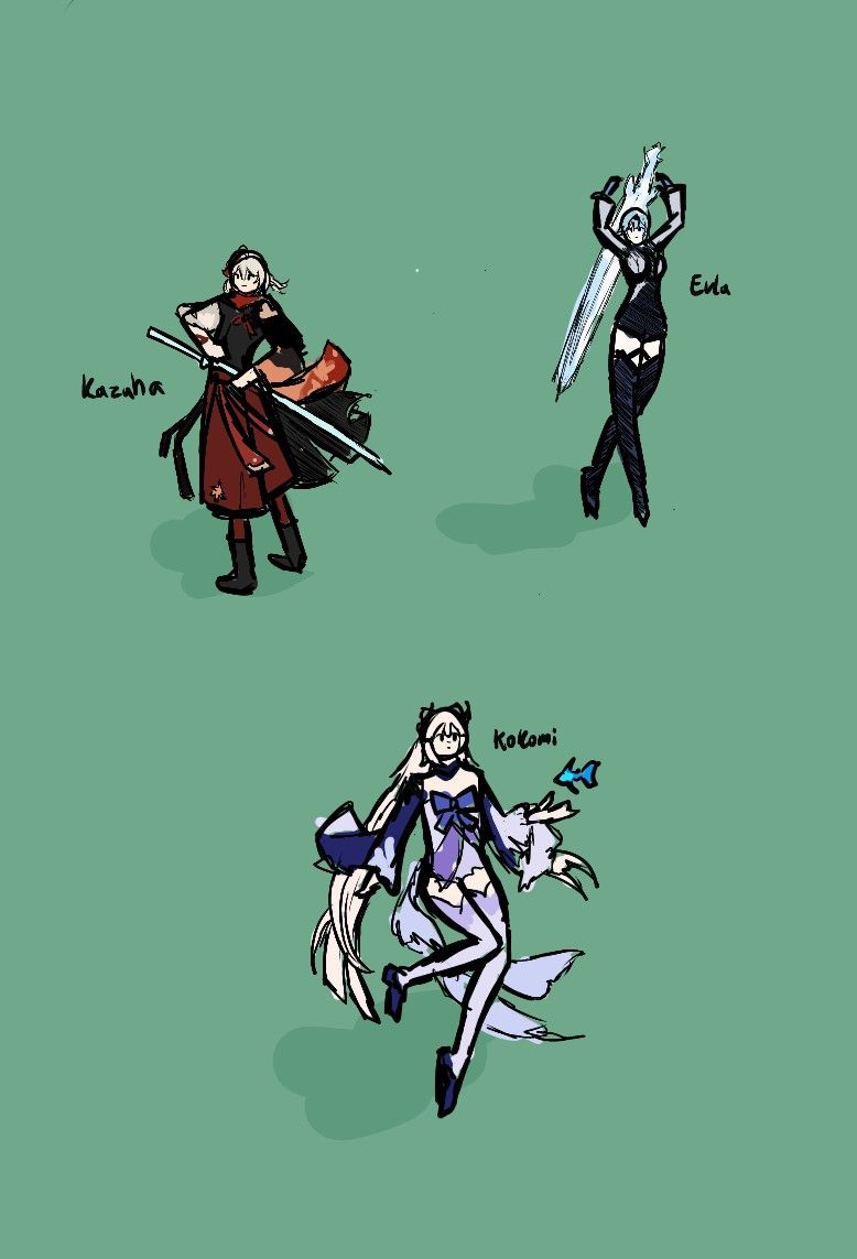 Oversimplified characters :D Genshin Impact | HoYoLAB