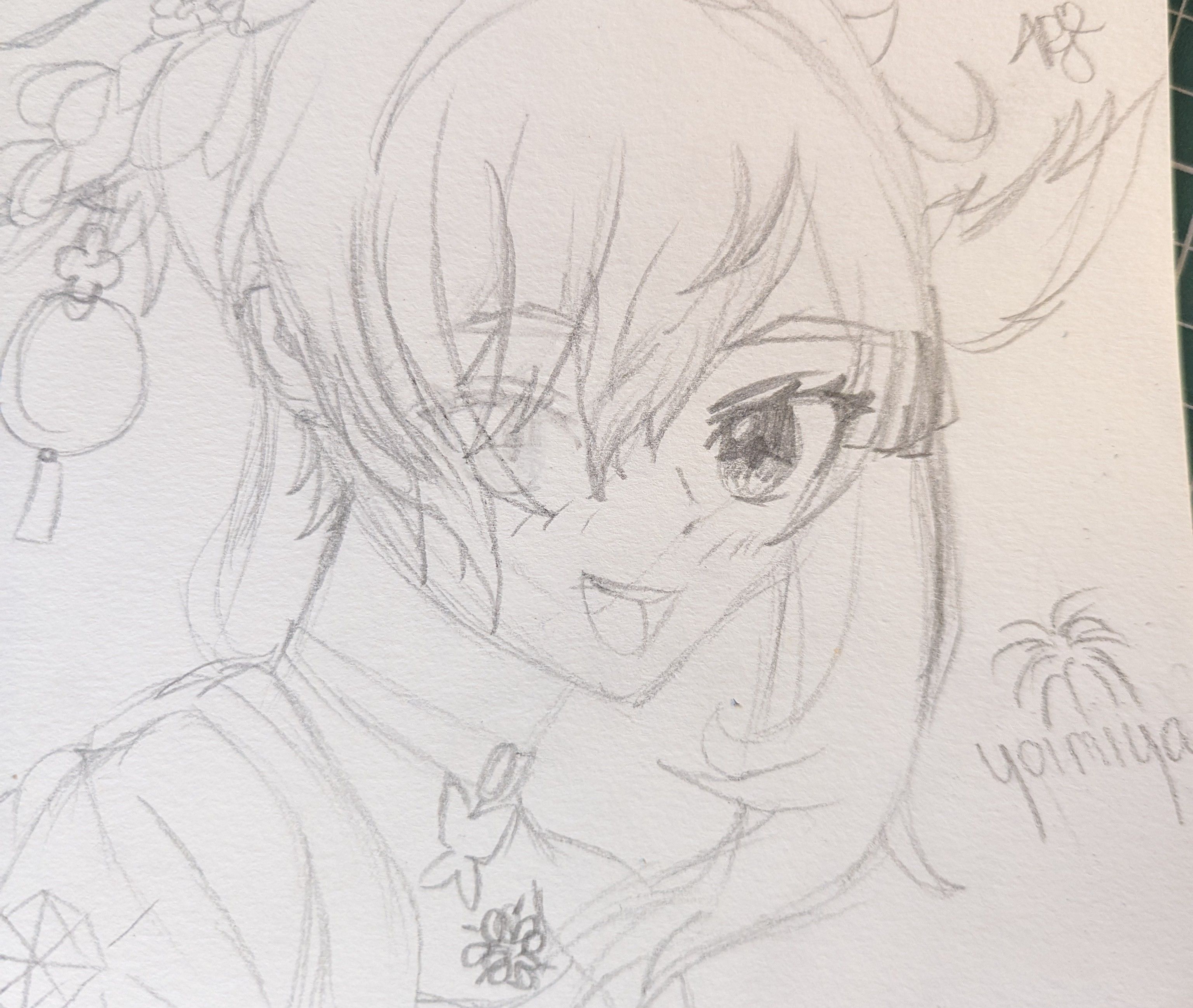Yoimiya sketch! :) Genshin Impact | HoYoLAB
