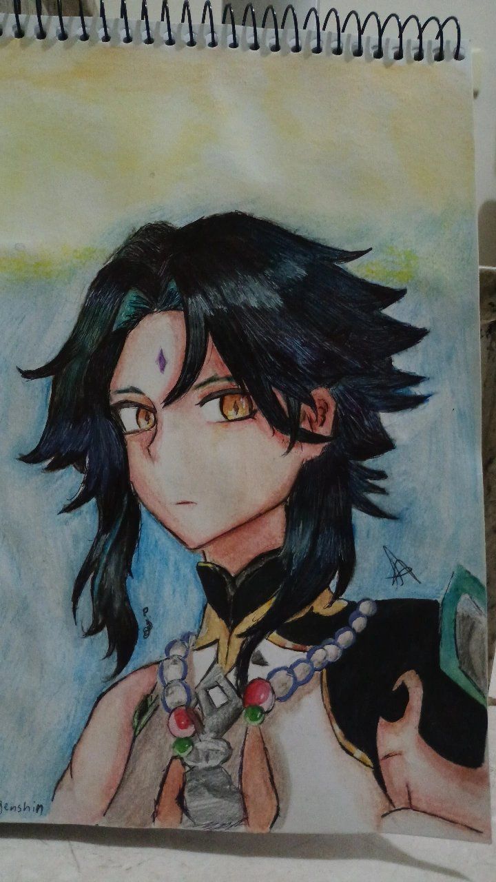 My drawing of Xiao for the hoyolab event. Genshin Impact | HoYoLAB