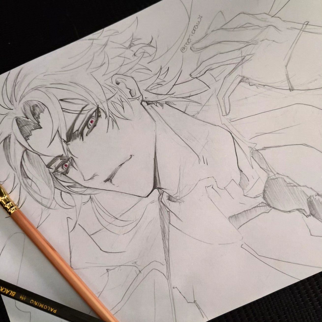 Blade smirking (Traditional Sketch Day 28) Honkai: Star Rail | HoYoLAB