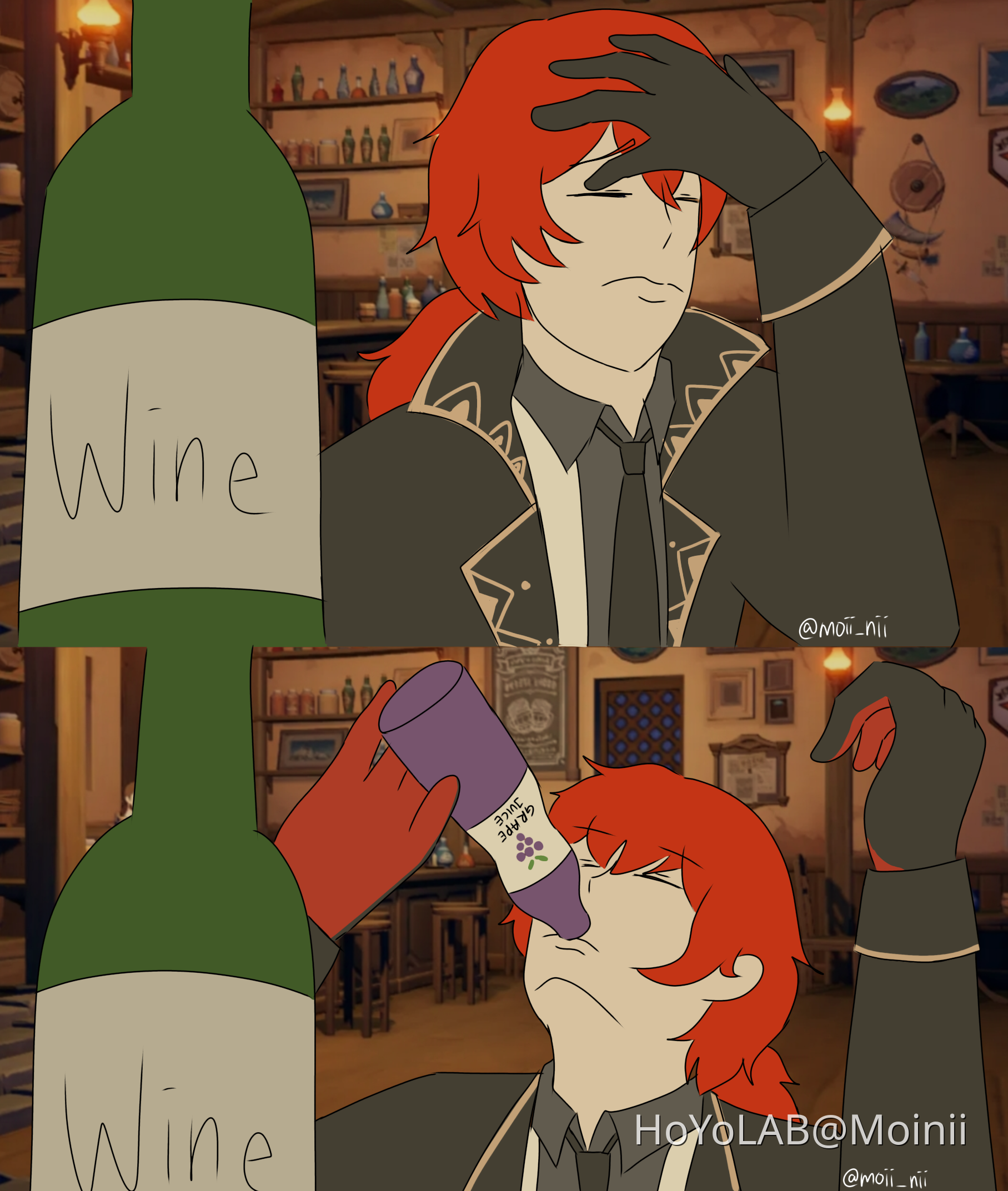Don't be an alcoholic, kids. Be like Diluc Genshin Impact | HoYoLAB