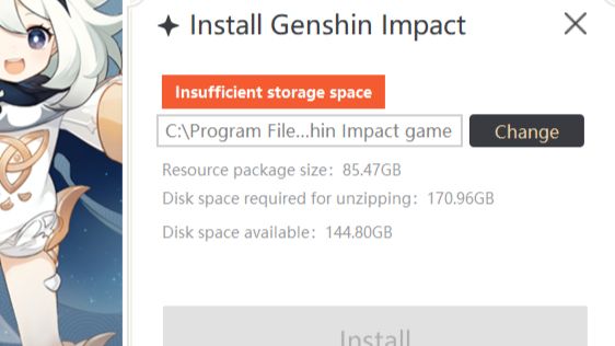 Storage problems Genshin Impact | HoYoLAB
