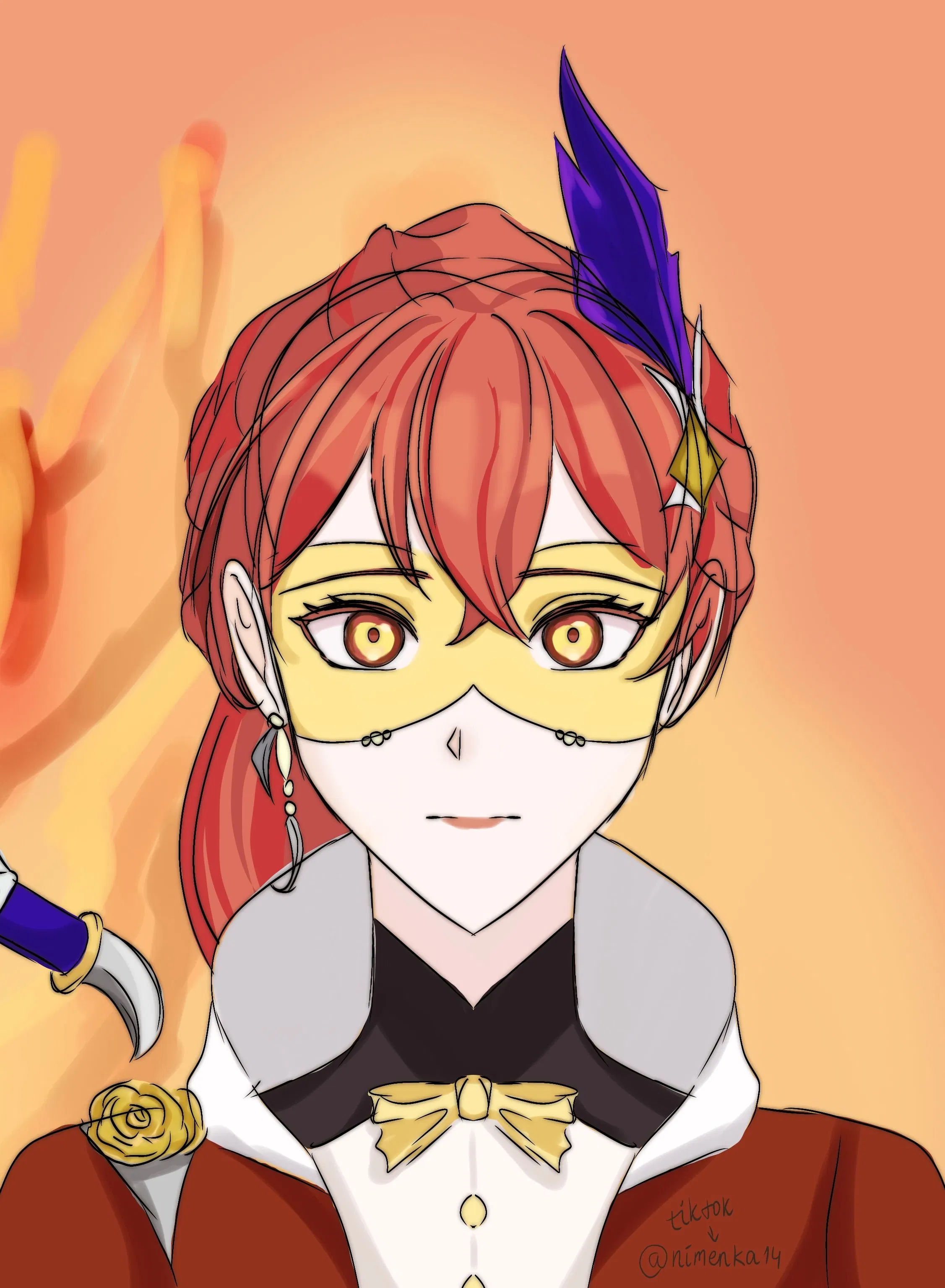 Pyro archon Murata in my style Genshin Impact | HoYoLAB