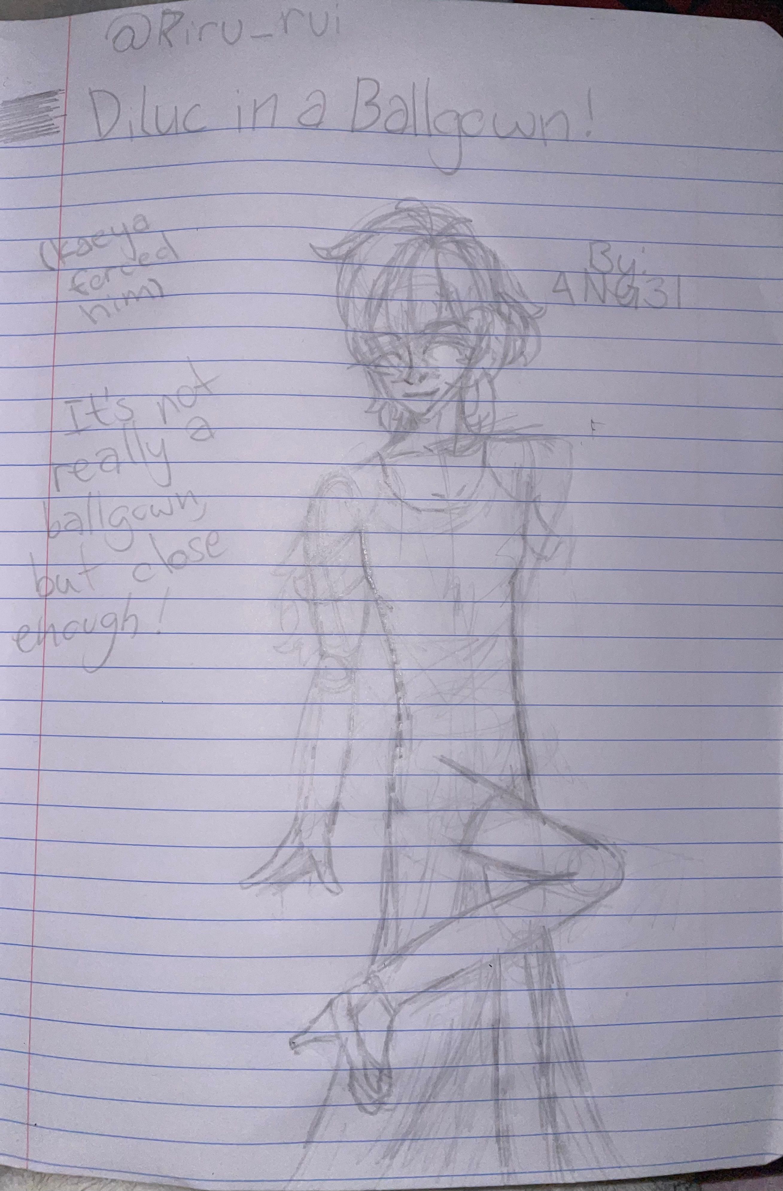 Diluc in a Dress || Suggestion from Riru_rui Genshin Impact | HoYoLAB