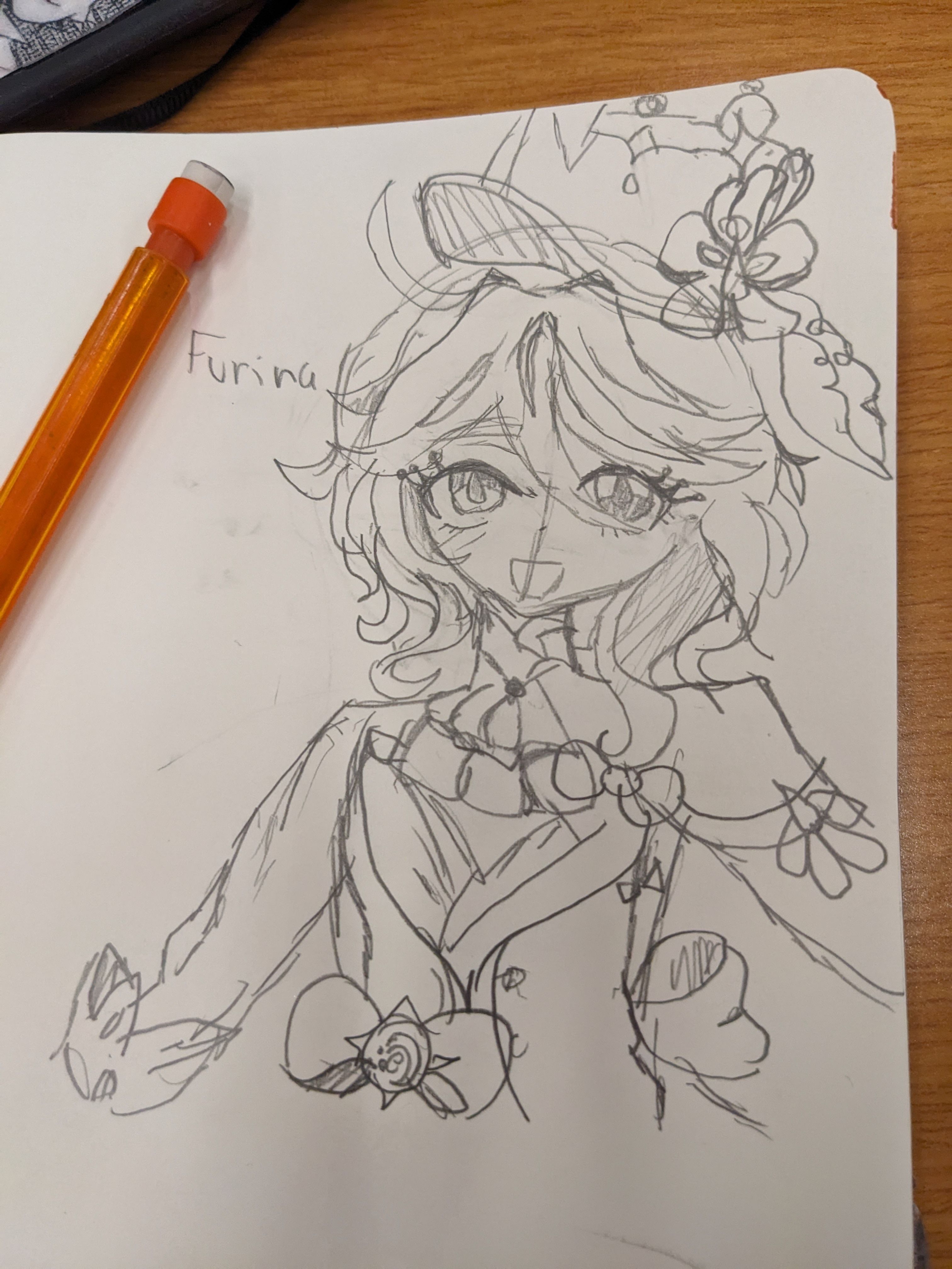 I drew furina Genshin Impact | HoYoLAB