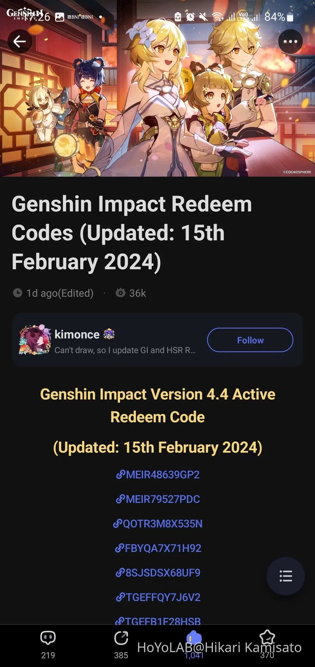 GO REDEEM THE CODE FAST GUYS! GO TO THE ACCOUNT IN THE COMMENT SECTION ...