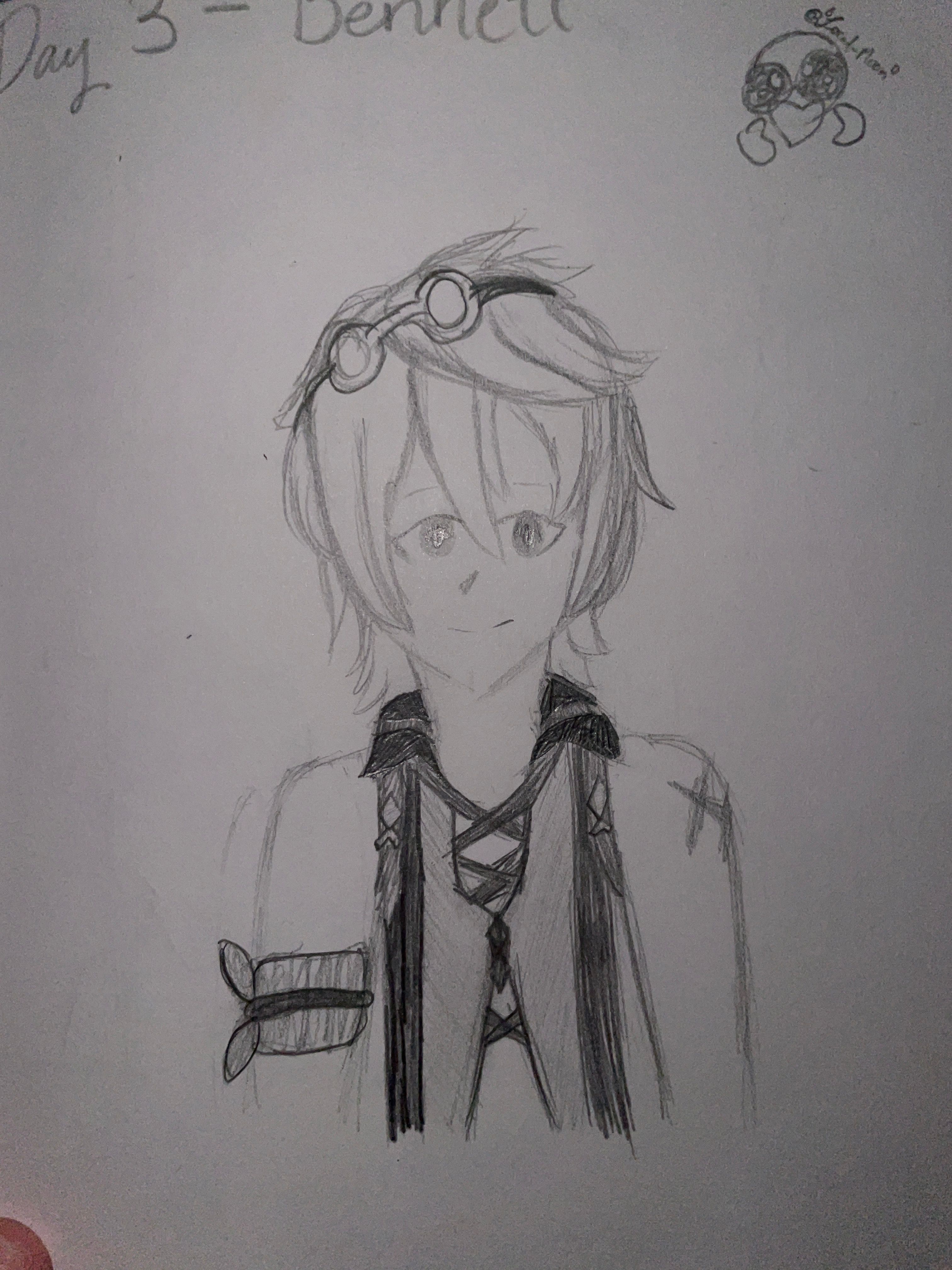 Day 3 - Bennett (+ smol drawing from my friend in the corner ...