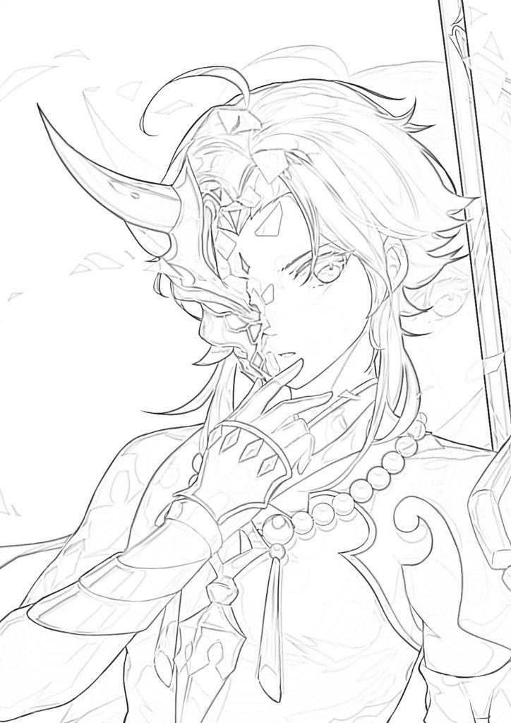 A little sketch of xiao Genshin Impact | HoYoLAB