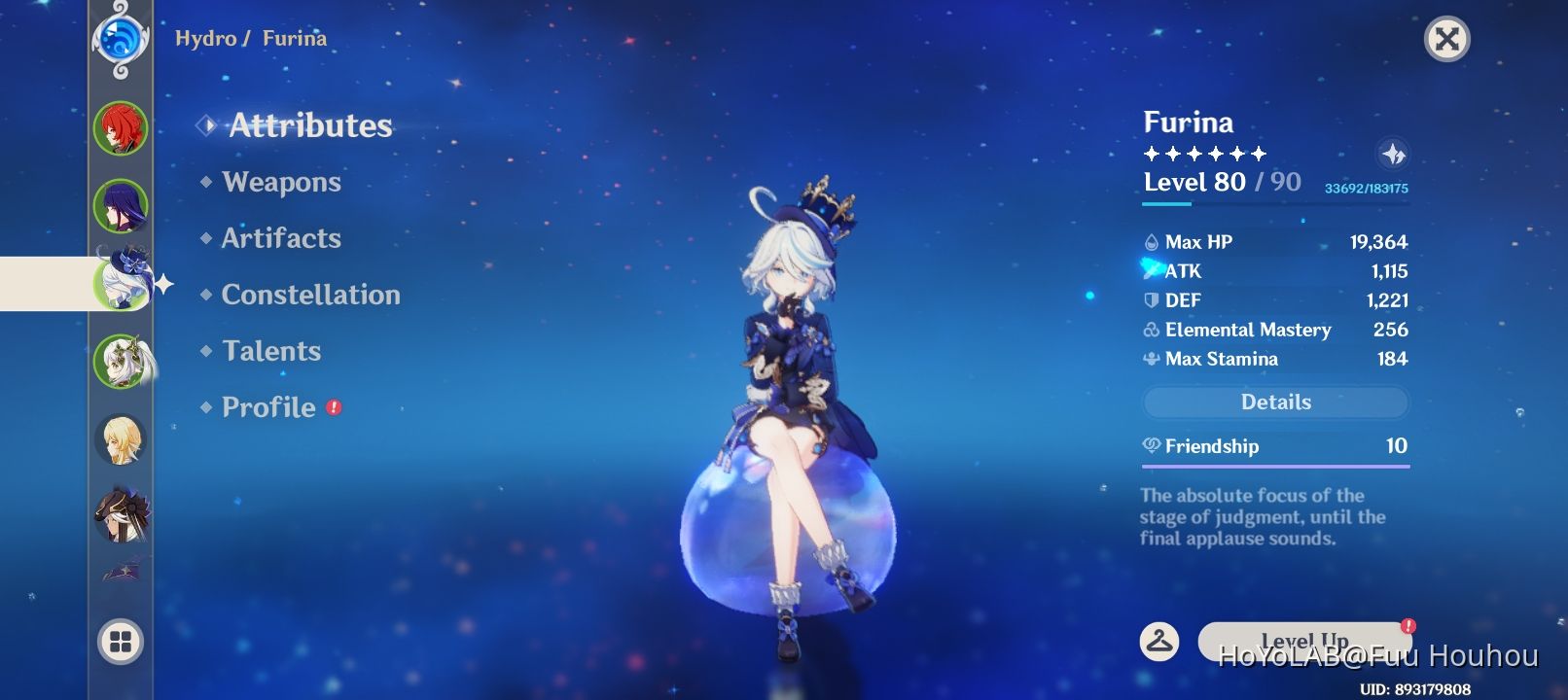 Finally, Furina completed her friendship quest. Genshin Impact | HoYoLAB