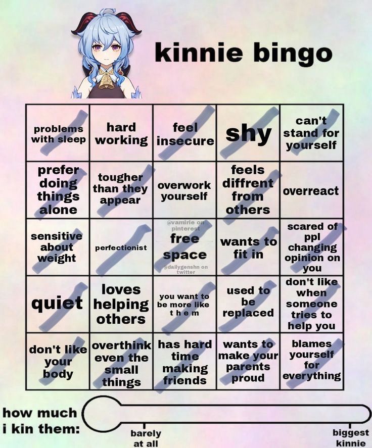 kinnie bingo bc i can't sleep :3 Genshin Impact | HoYoLAB