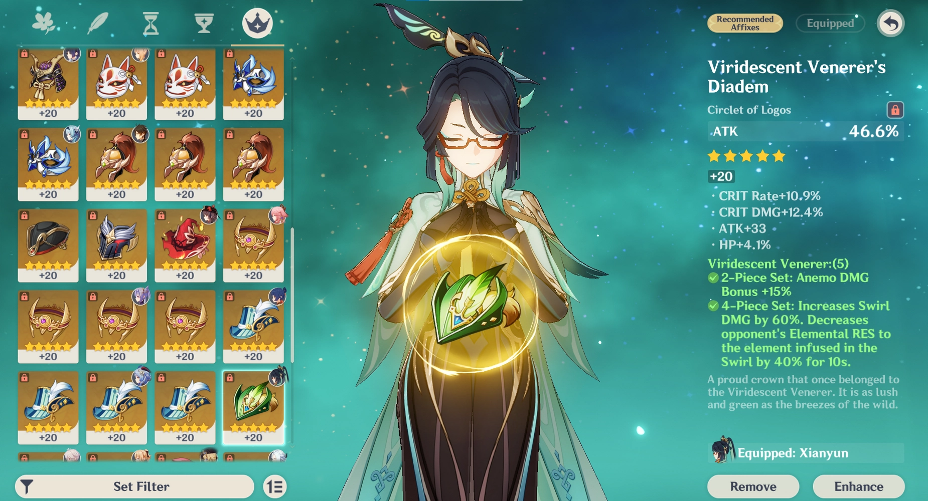 Think this is a good artifact for Xianyun Genshin Impact | HoYoLAB