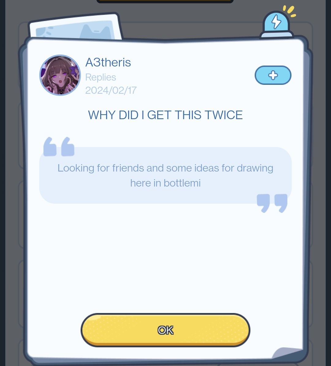 HAHA thanks and wow that's a first | HoYoLAB