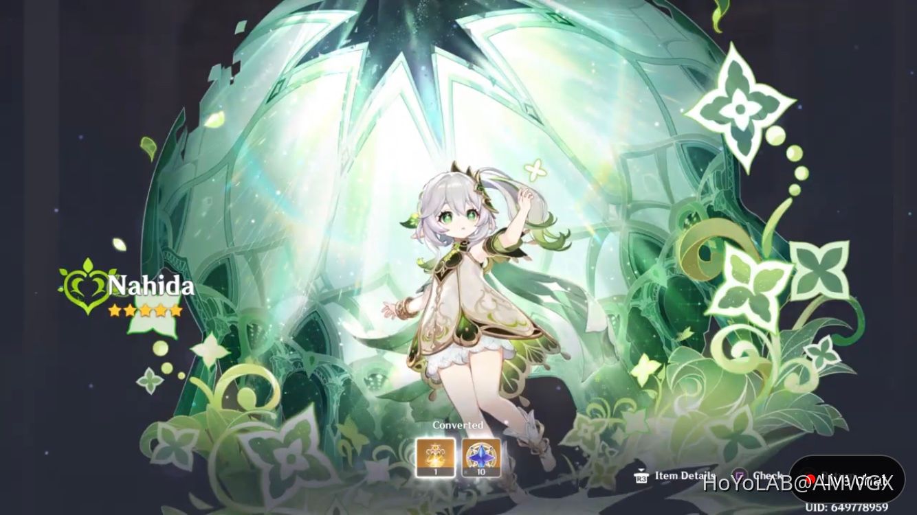 On 9 nahida c1😮 big upgrade my first limited banner cons Genshin Impact ...