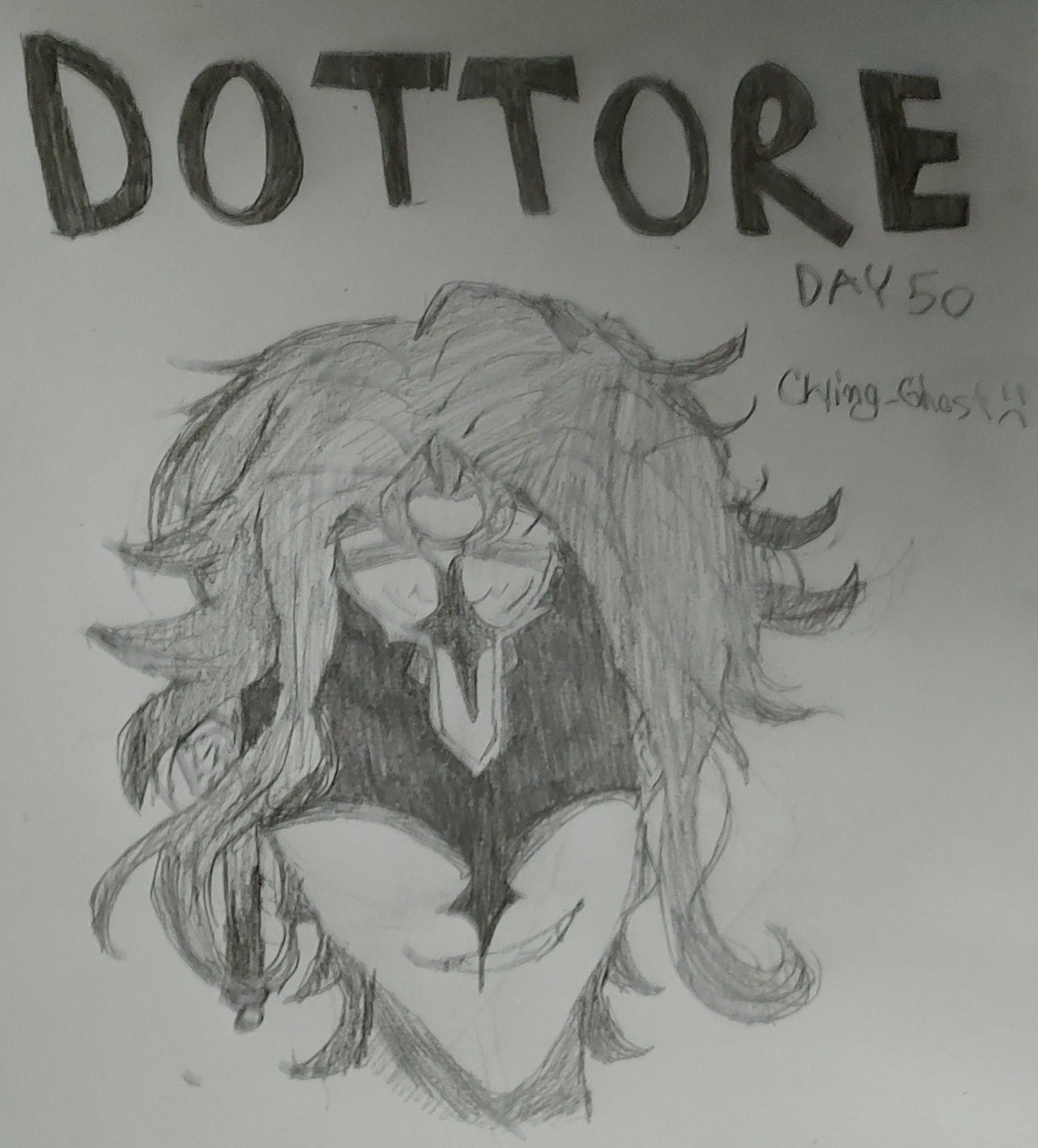 DAILY DRAWING DAY 50 {Dottore} Genshin Impact | HoYoLAB