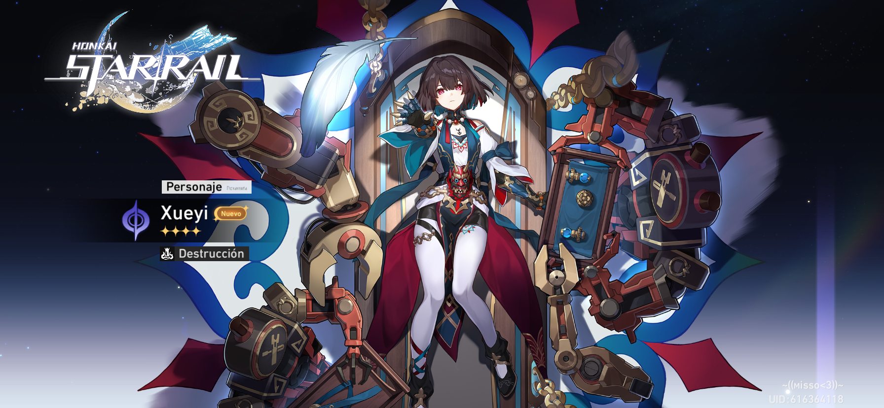 Bienvenida Xueyi Honkai: Star Rail | HoYoLAB