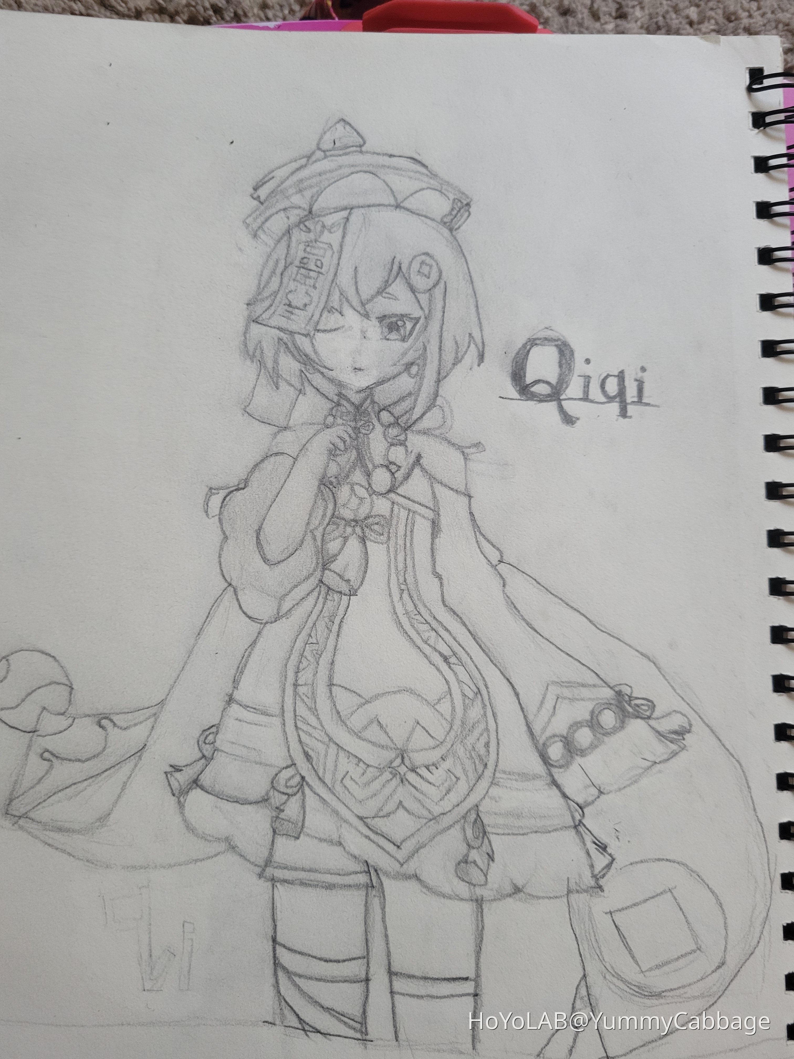 My Younger Sister Also Drew Qiqi Genshin Impact | HoYoLAB