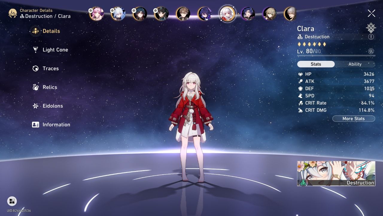 My Almost perfect Clara build 😍 Honkai: Star Rail | HoYoLAB