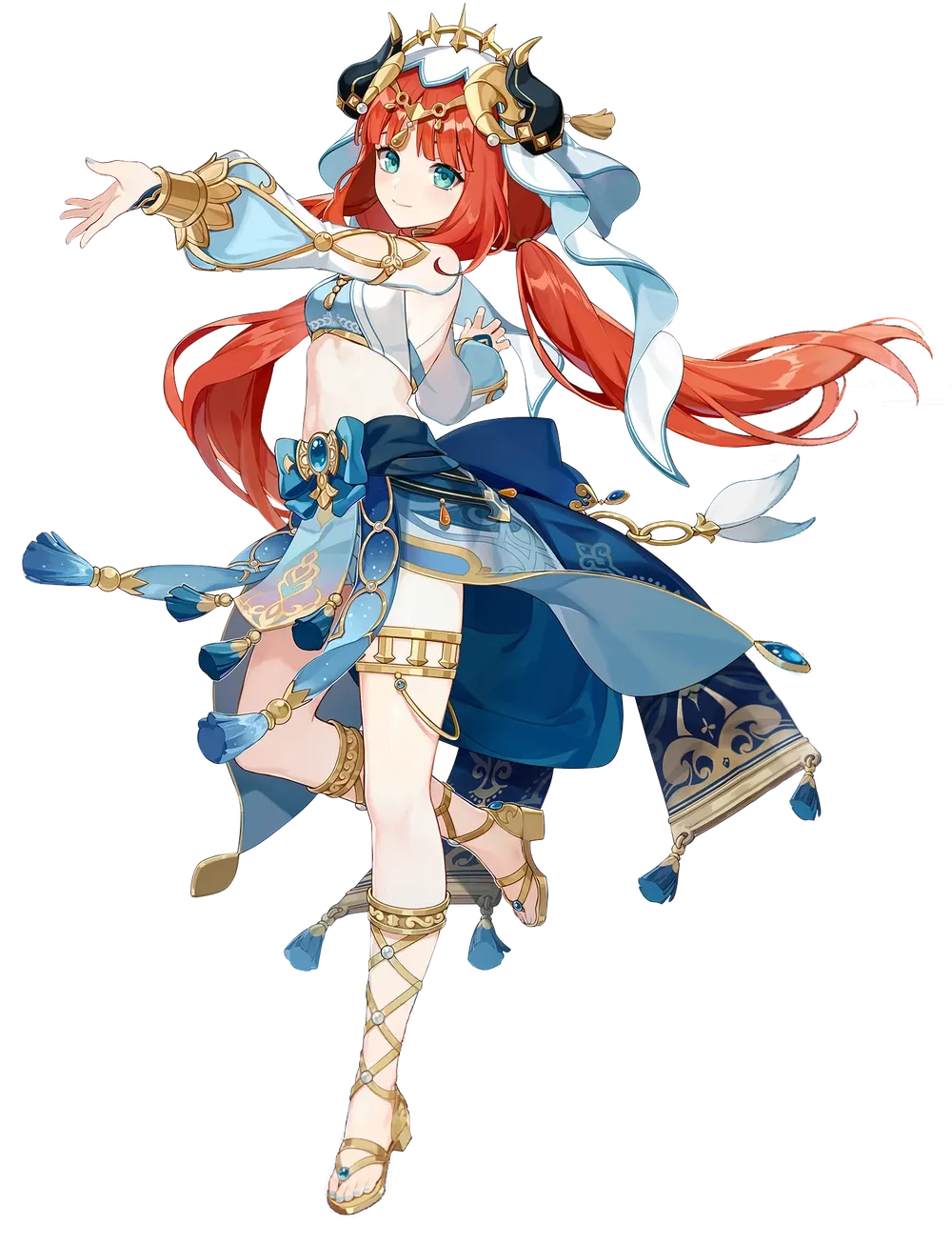 I drew nilou fanart for the first time Genshin Impact | HoYoLAB