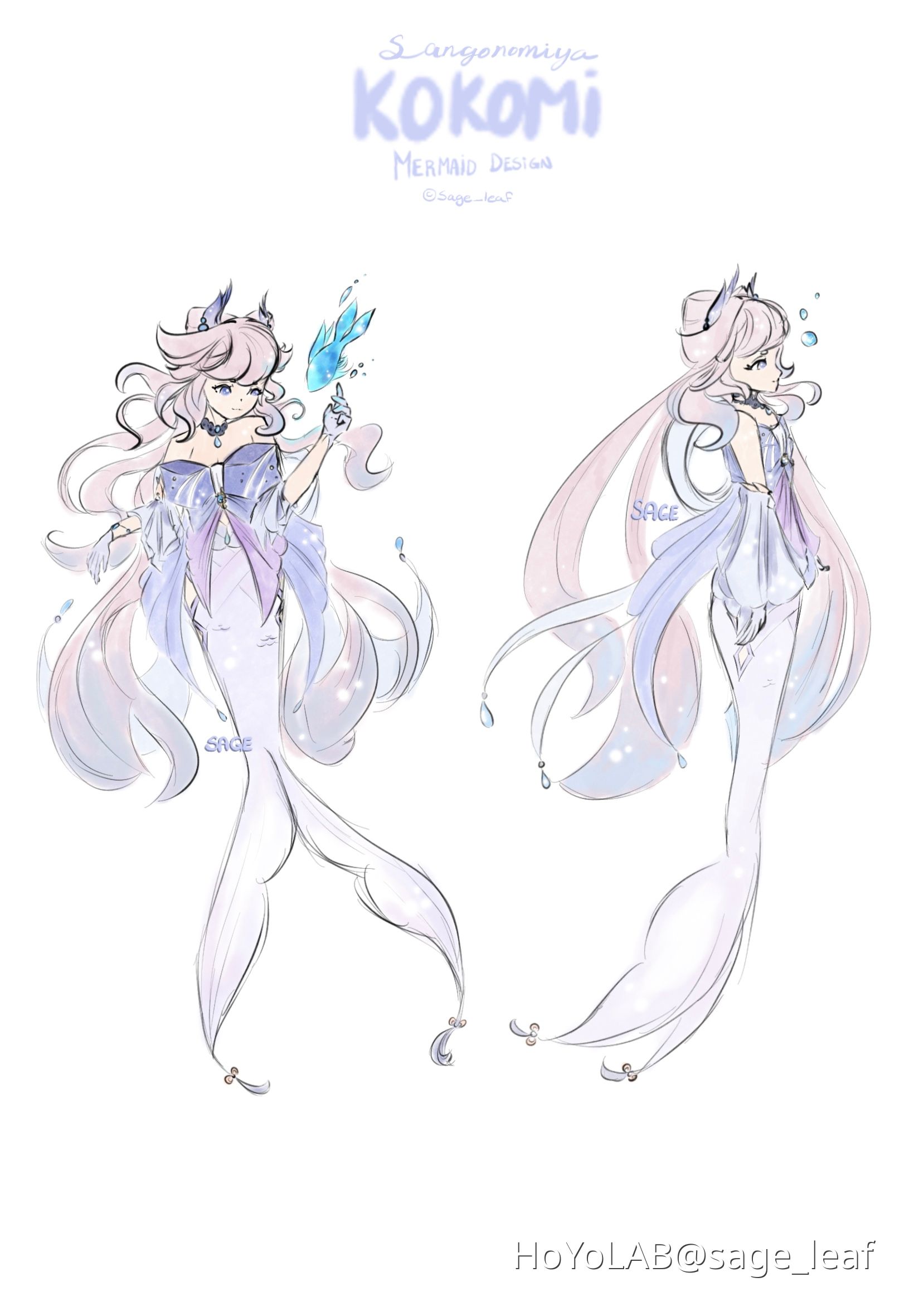 Mermaid Kokomi Design Genshin Impact | HoYoLAB