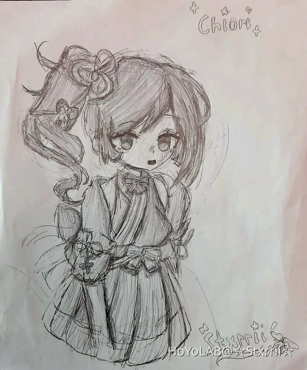 Chiori sketch Genshin Impact | HoYoLAB