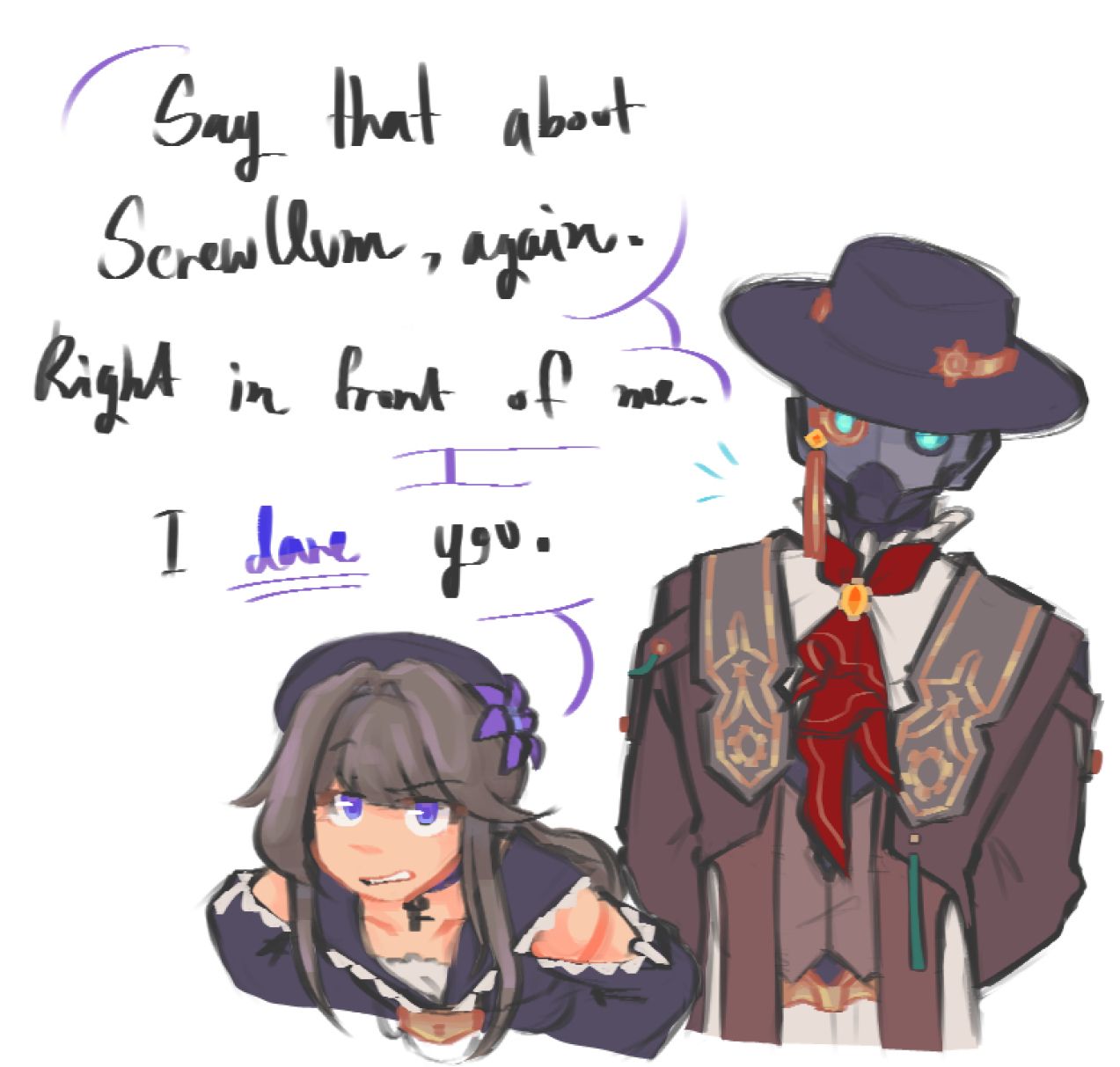 Screwllum was sure that if Herta could blush, she would be in that ...