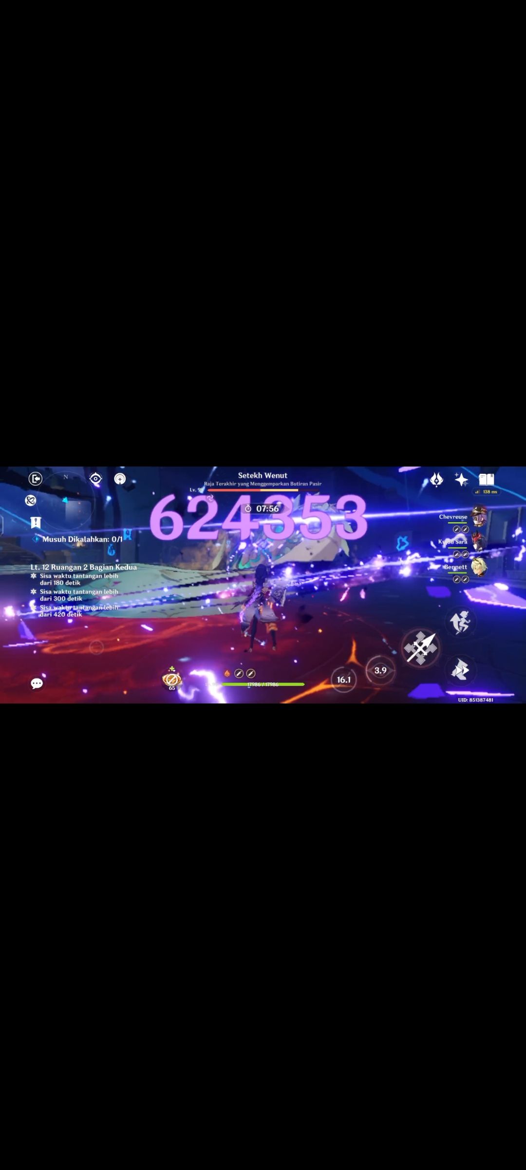 my highest single strike damage on abyys with raiden overload team ...