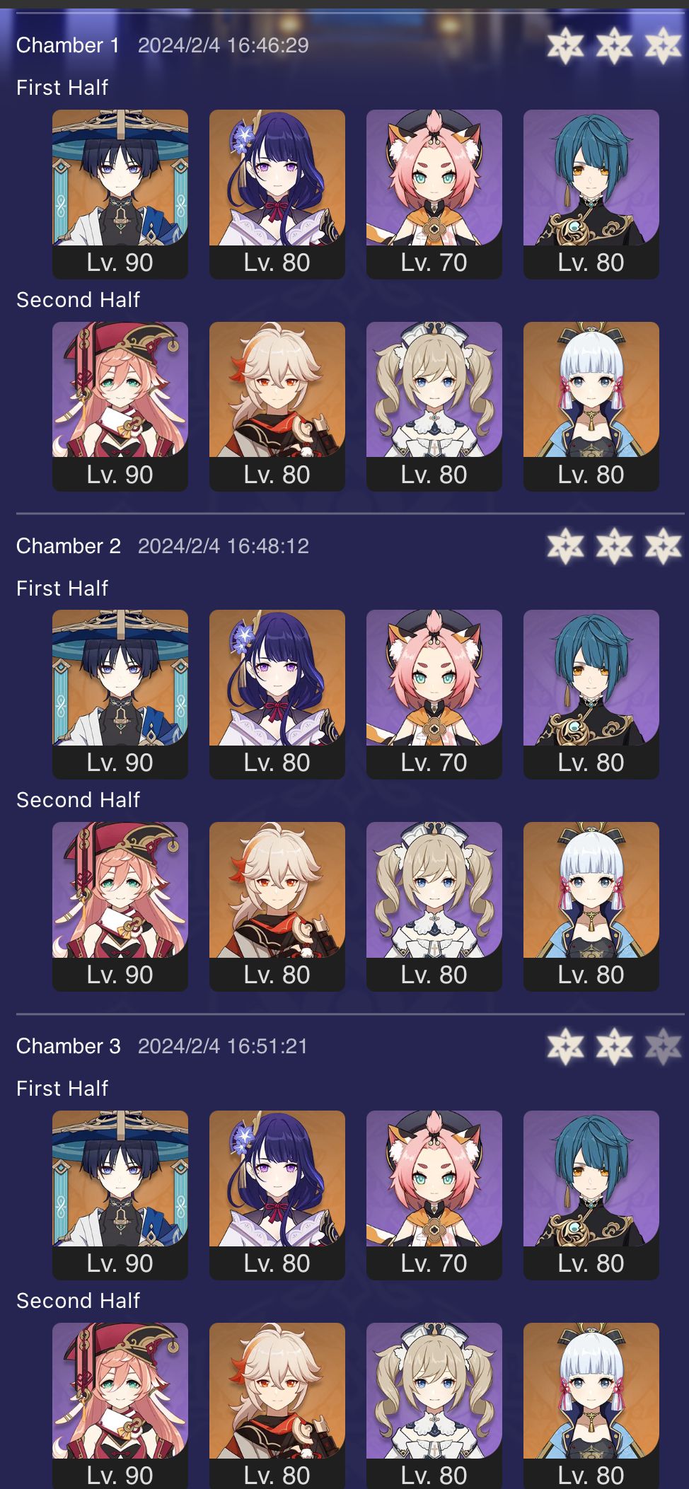 my team comp Genshin Impact | HoYoLAB