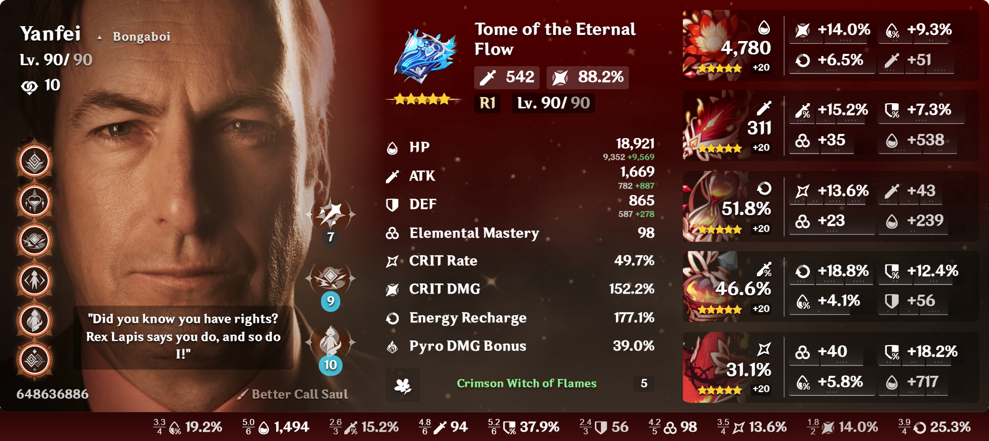 Yanfei. 7-9-10. Genshin Impact | HoYoLAB