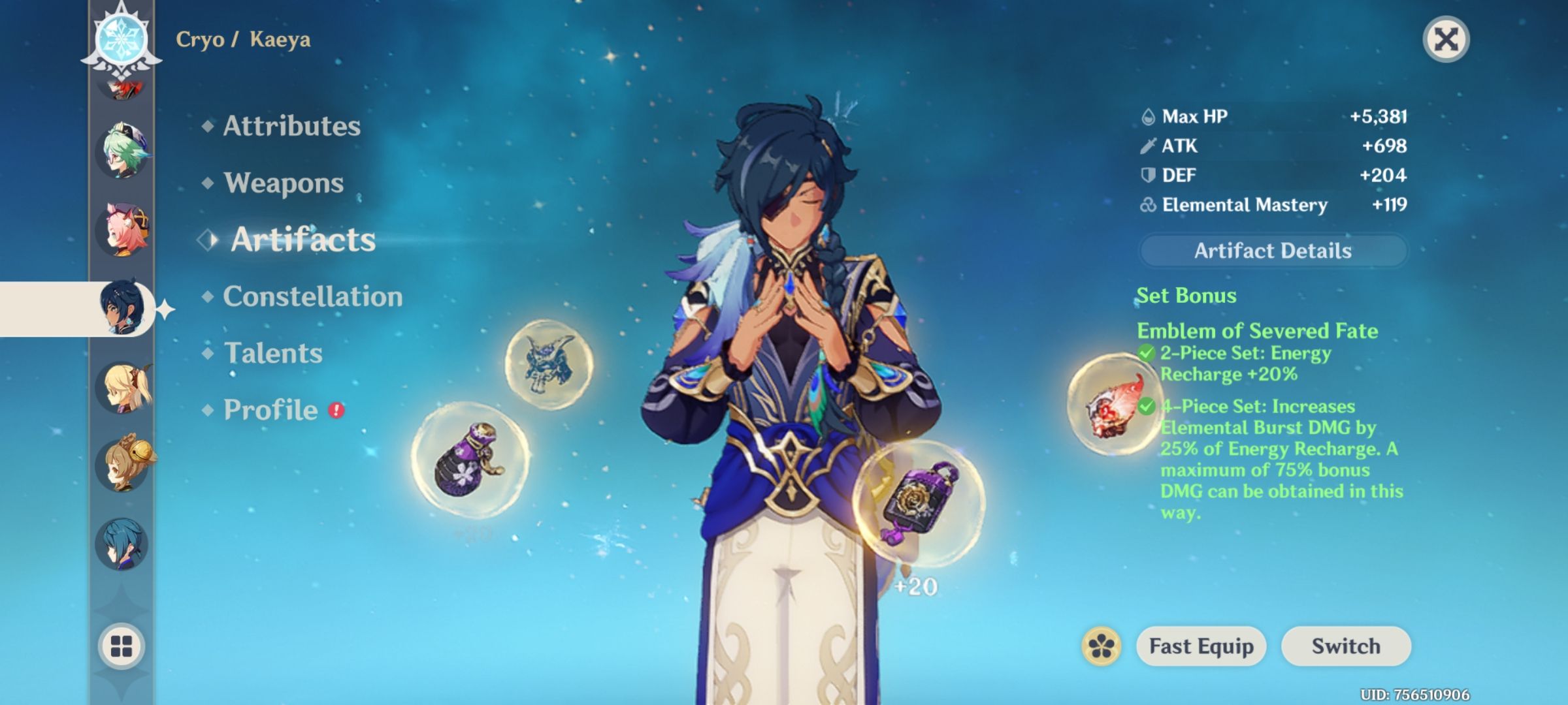 Rate my Core F2P Kaeya Build Genshin Impact | HoYoLAB