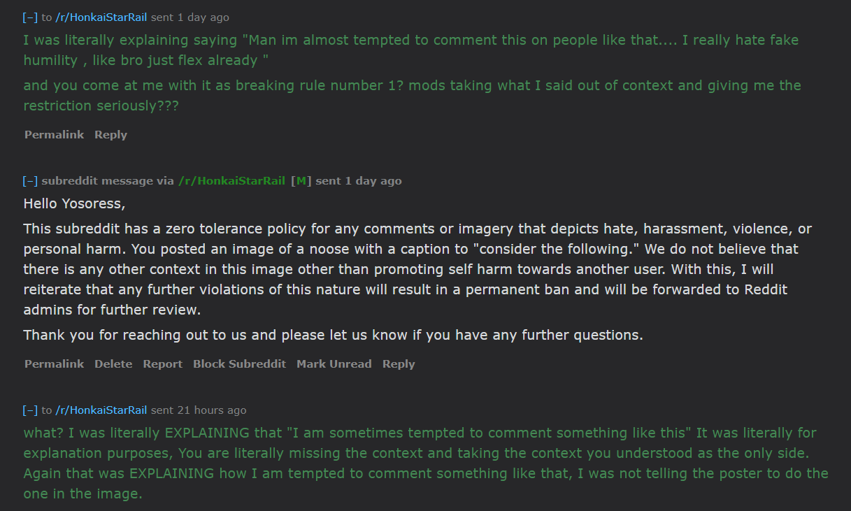 Is there any way to report a HSR mod in Reddit? Honkai: Star Rail | HoYoLAB