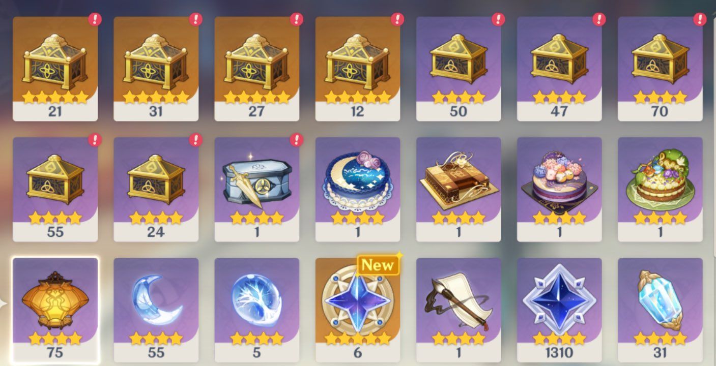 The inventory of a game hoarder (me in particular) Genshin Impact | HoYoLAB