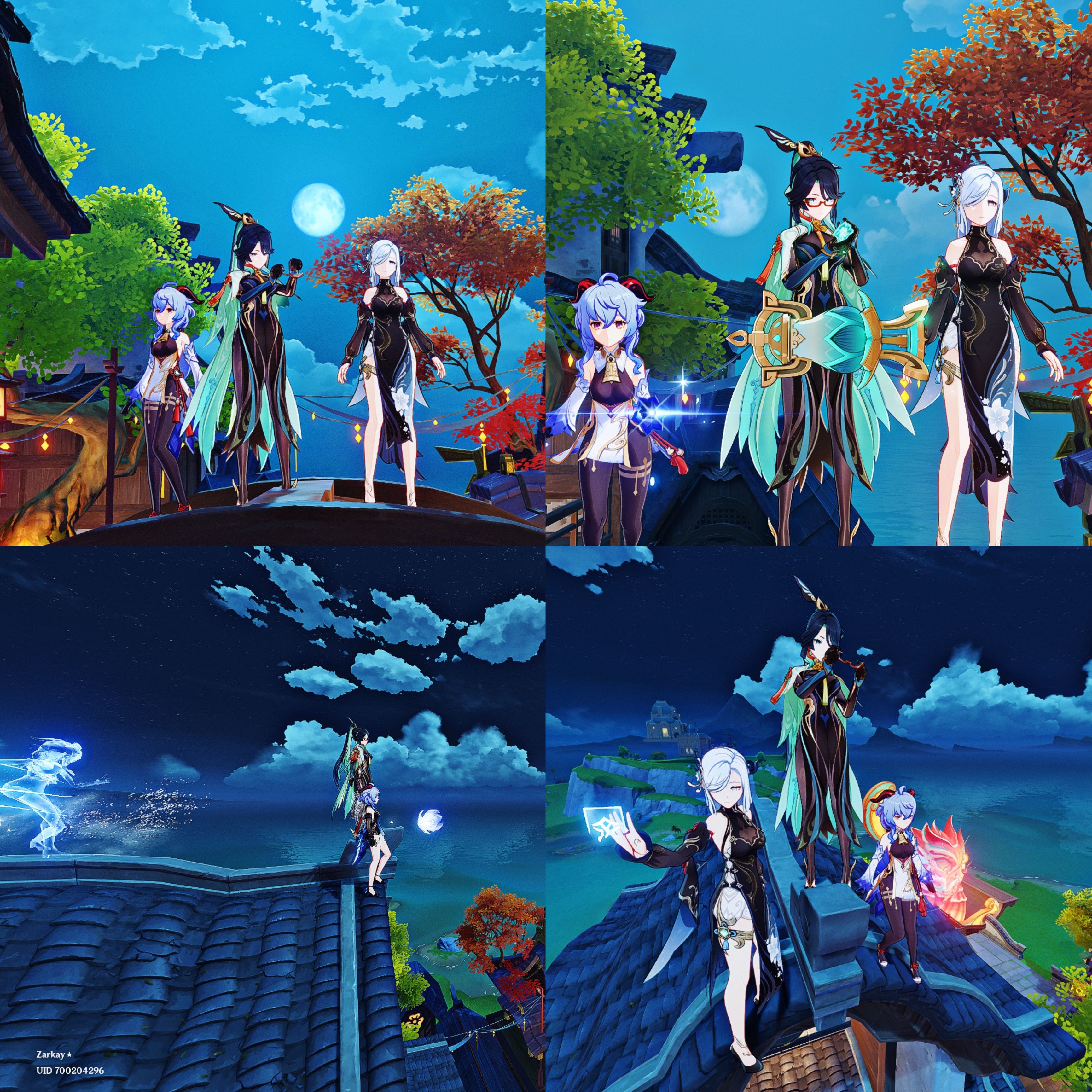 🫧MOON LODGE design pics with my 2 Disciples being wholesome🌙 🫧 Genshin ...