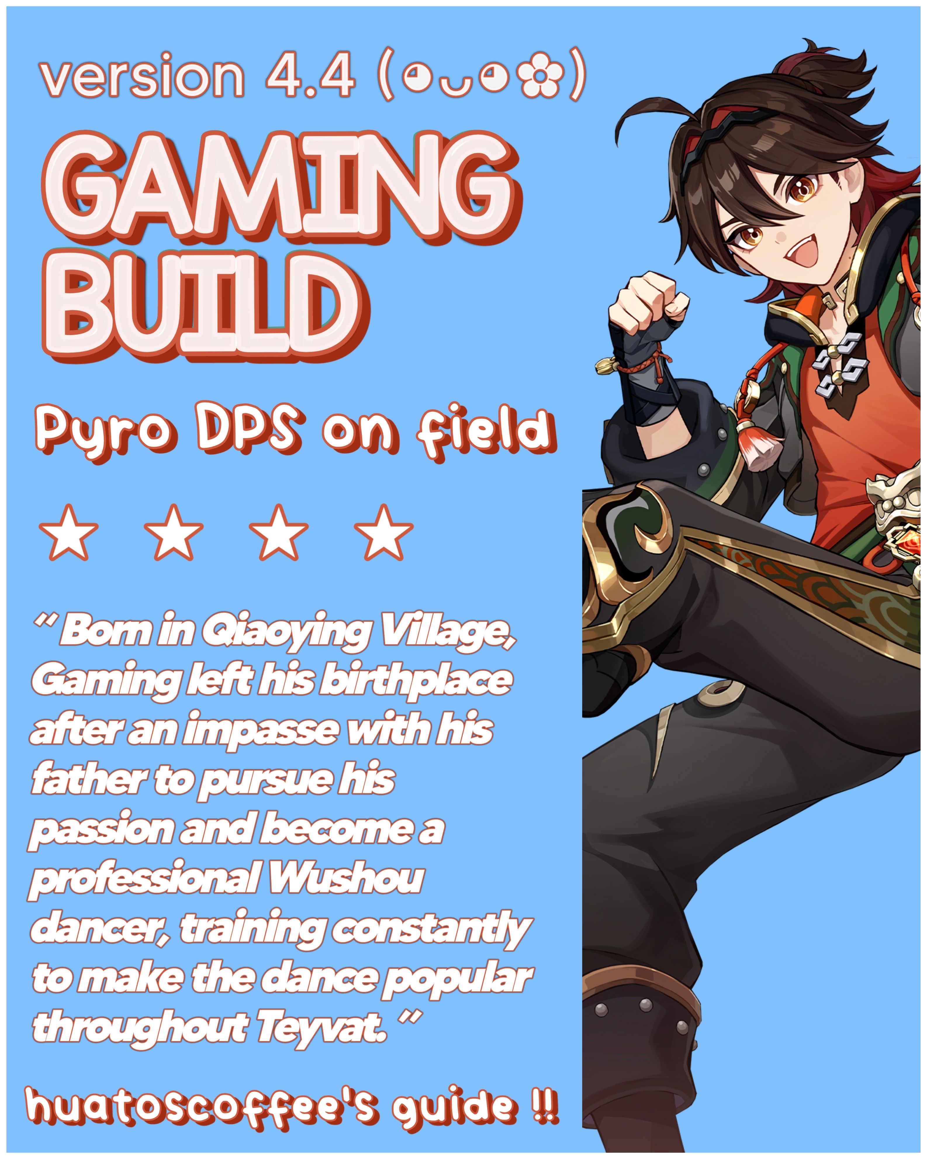[ Version 4.4 ] Gaming Build — Pyro DPS On Field Genshin Impact | HoYoLAB