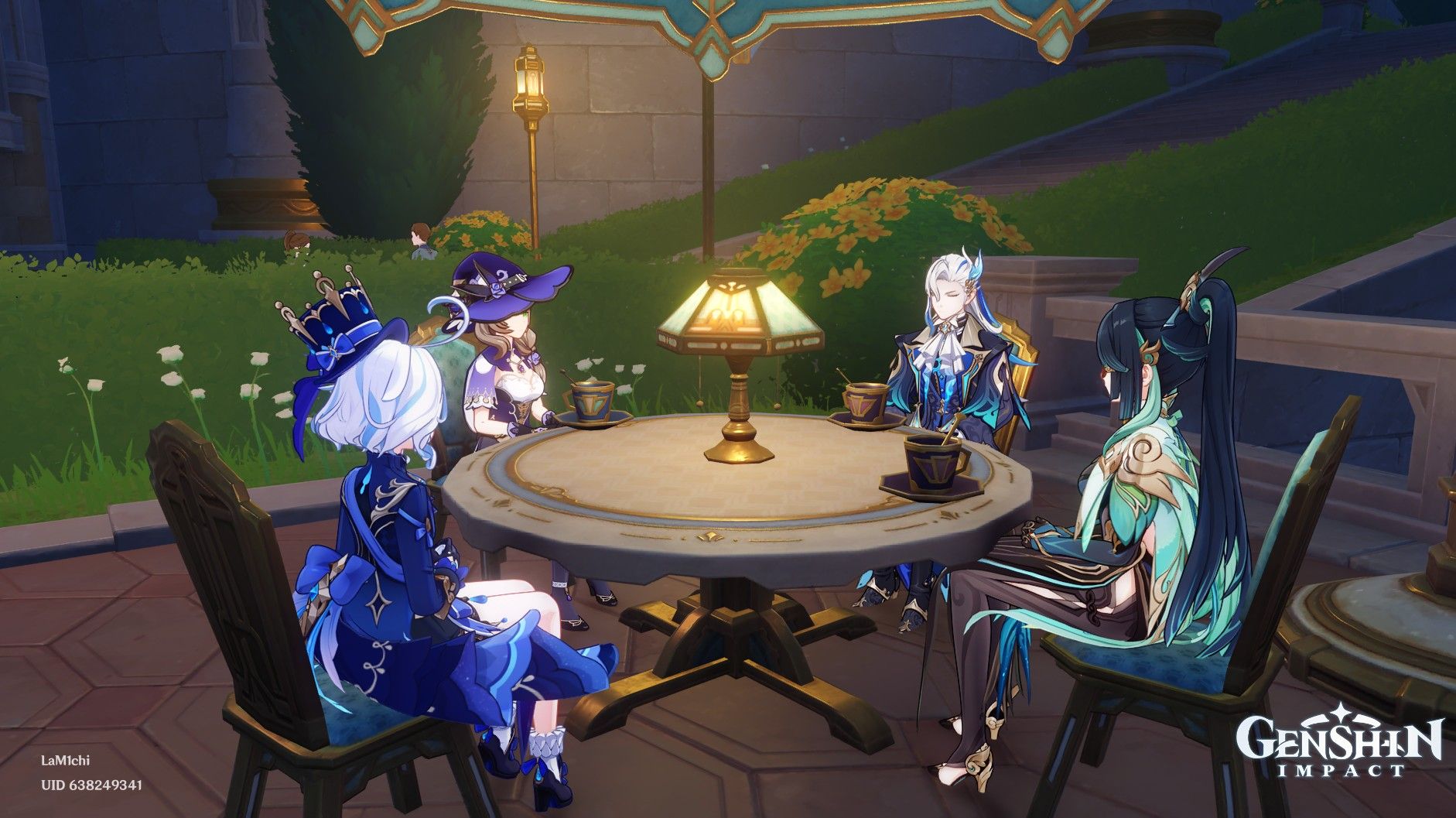 We started sitting in places "drinking tea" and talking for hours ...