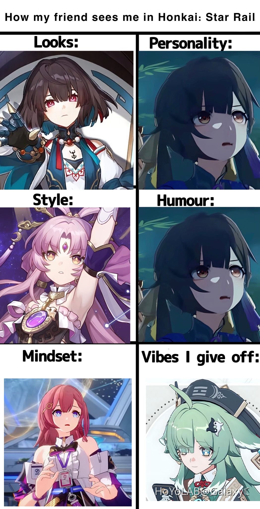 How my friend sees as HSR characters Honkai: Star Rail | HoYoLAB