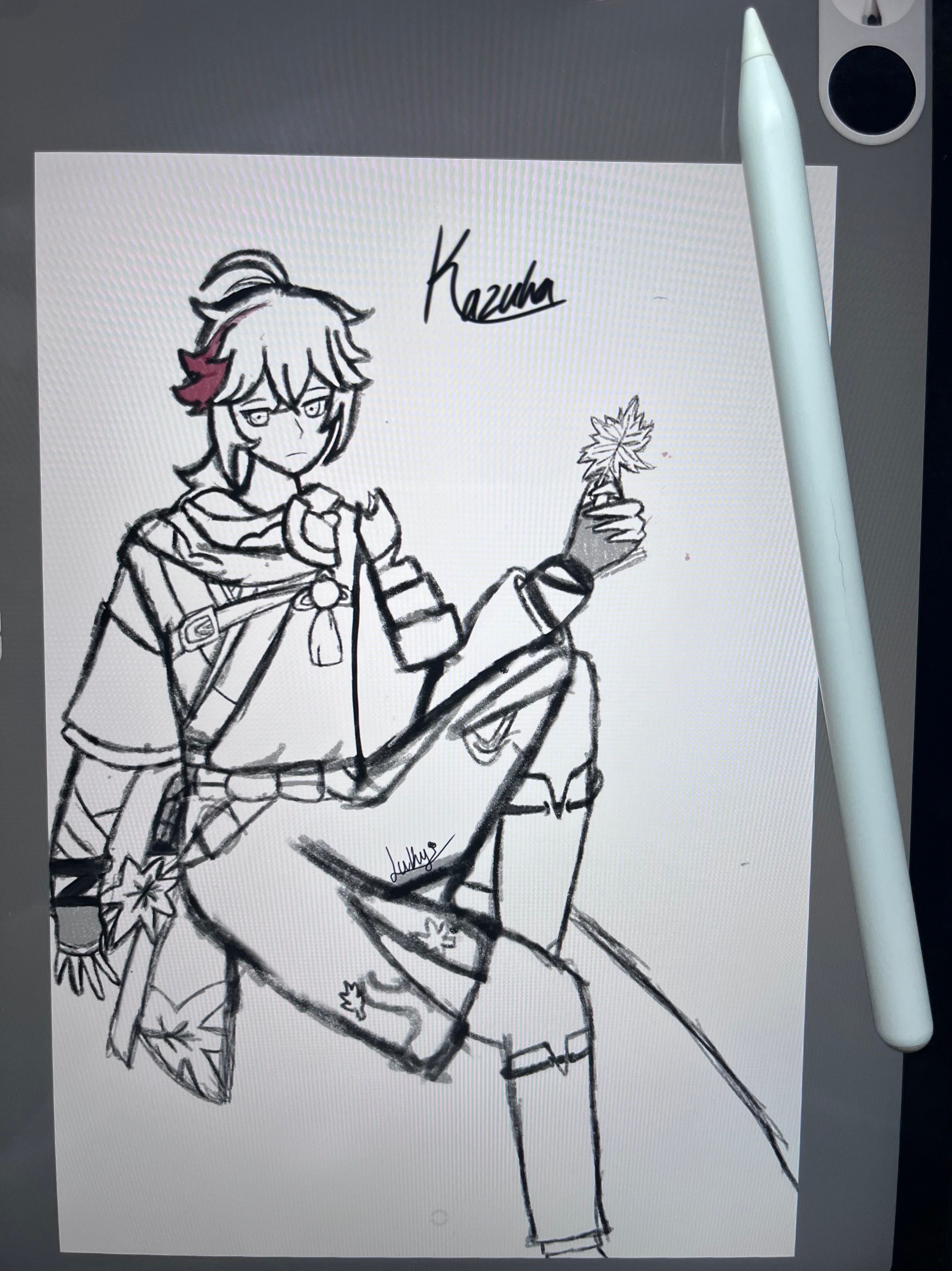 Kazuha Drawing Digital Genshin Impact | HoYoLAB